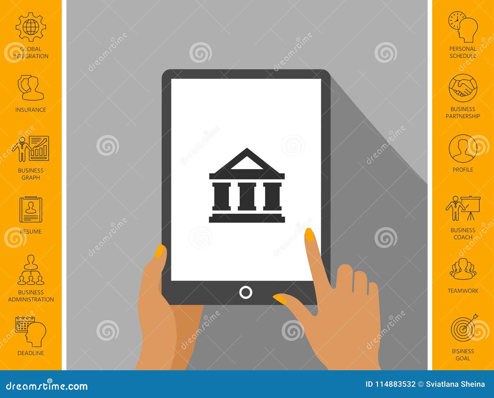 Ícone do símbolo do banco ilustração do vetor. Ilustração de estilo ...