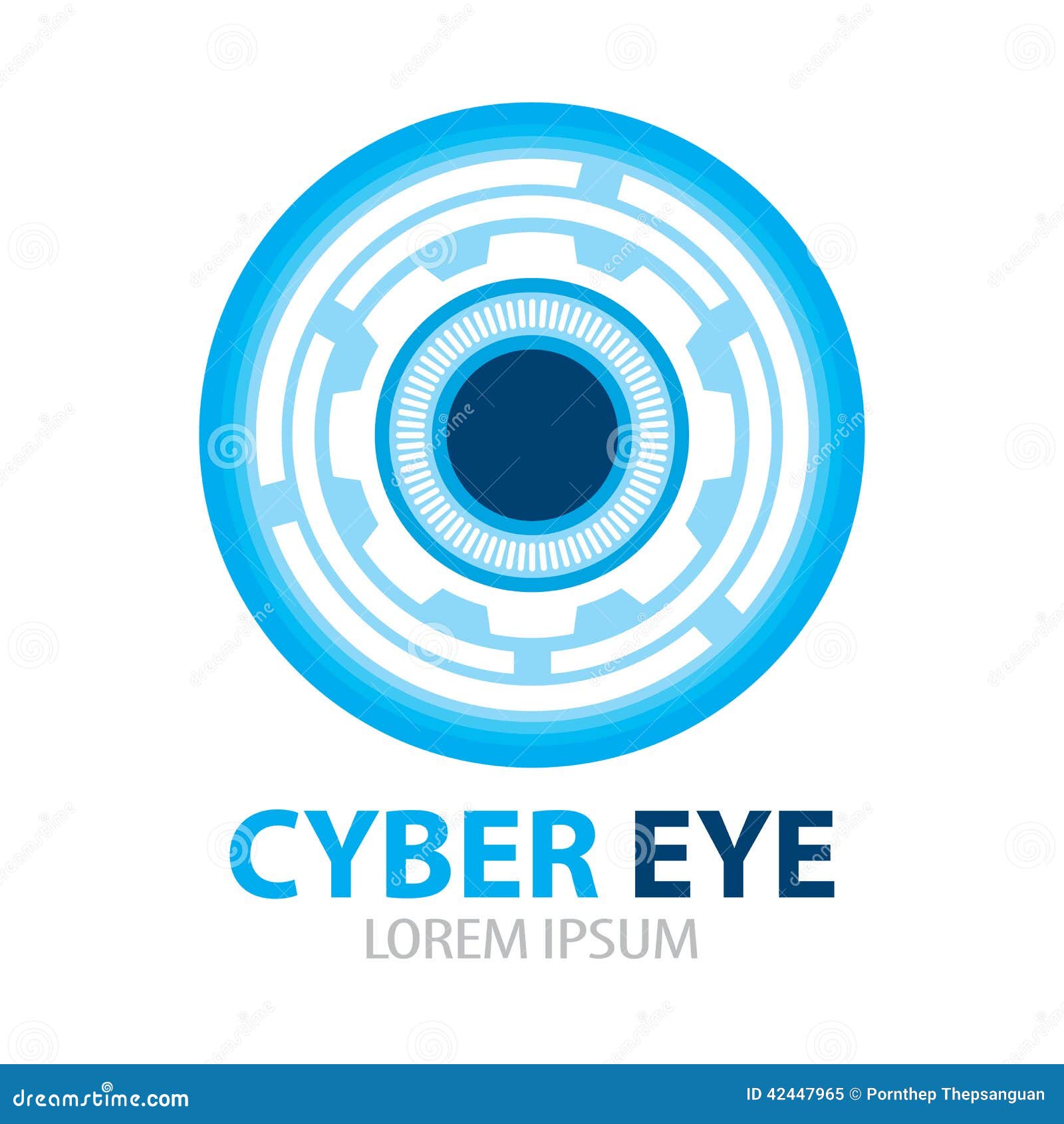 Ícone Do Símbolo Do Olho Do Cyber Ilustração do Vetor - Ilustração de ...