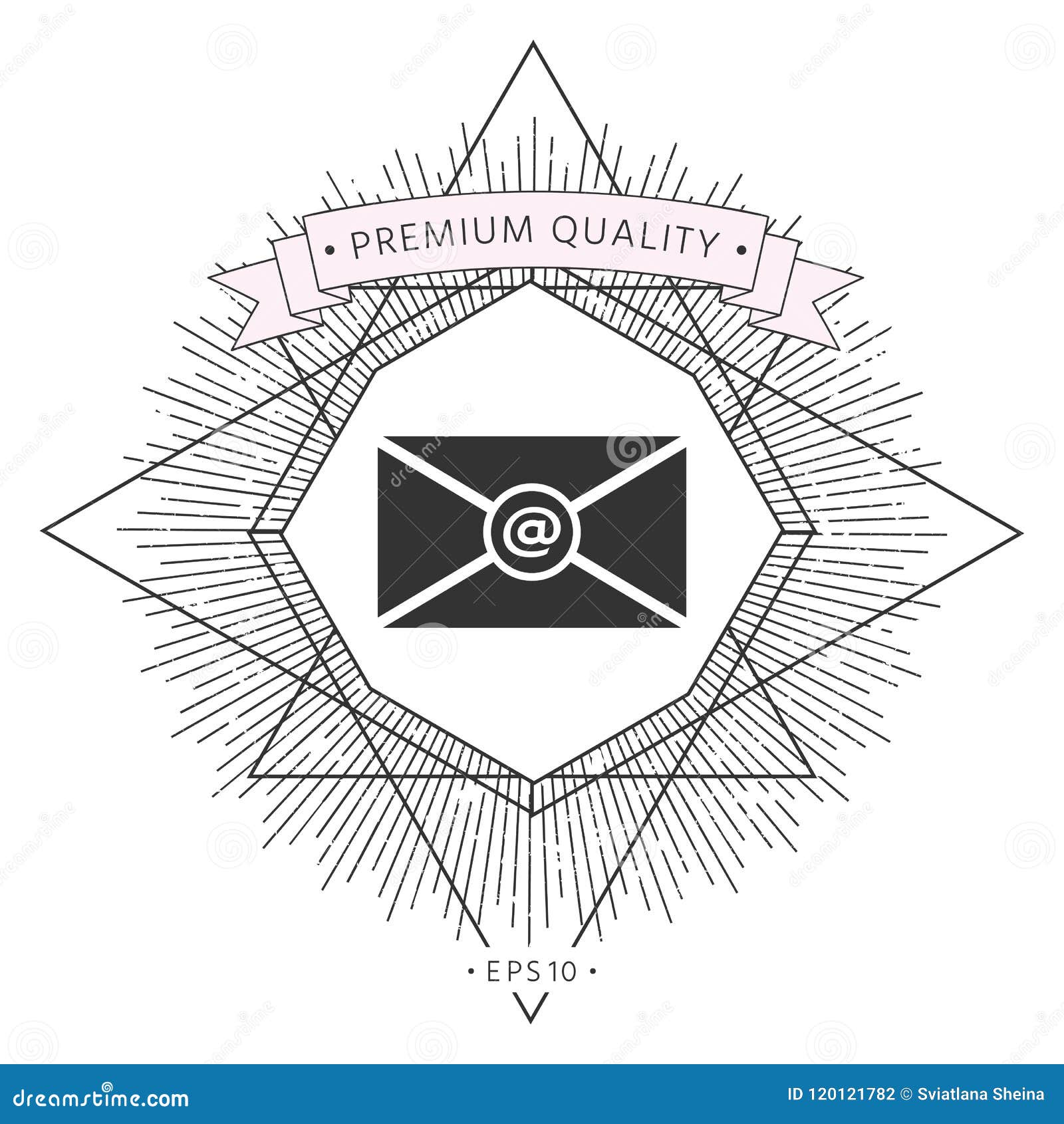 Ícone do símbolo do email ilustração do vetor. Ilustração de moderno ...