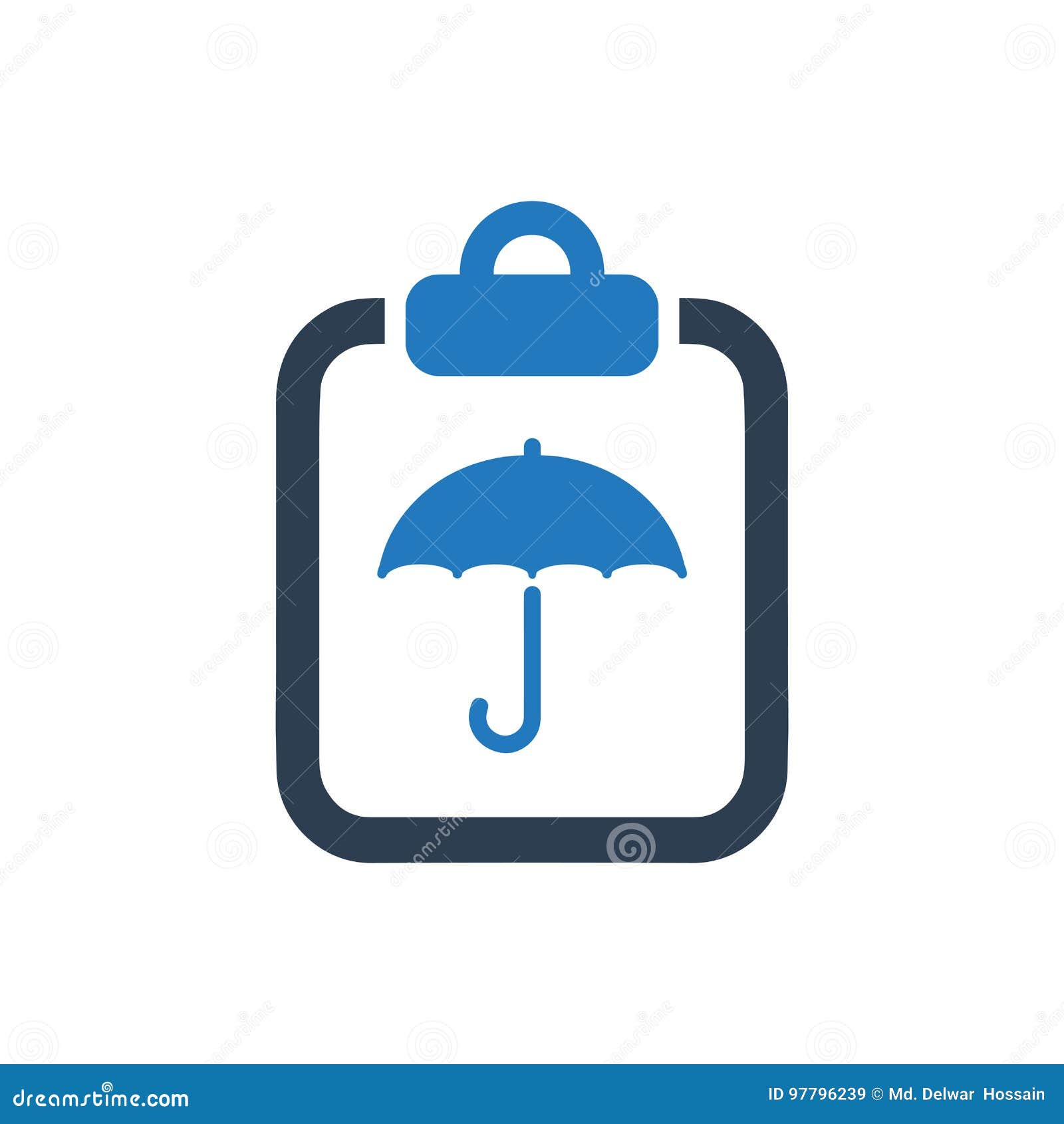 Ícone do seguro ilustração do vetor. Ilustração de seguro - 97796239