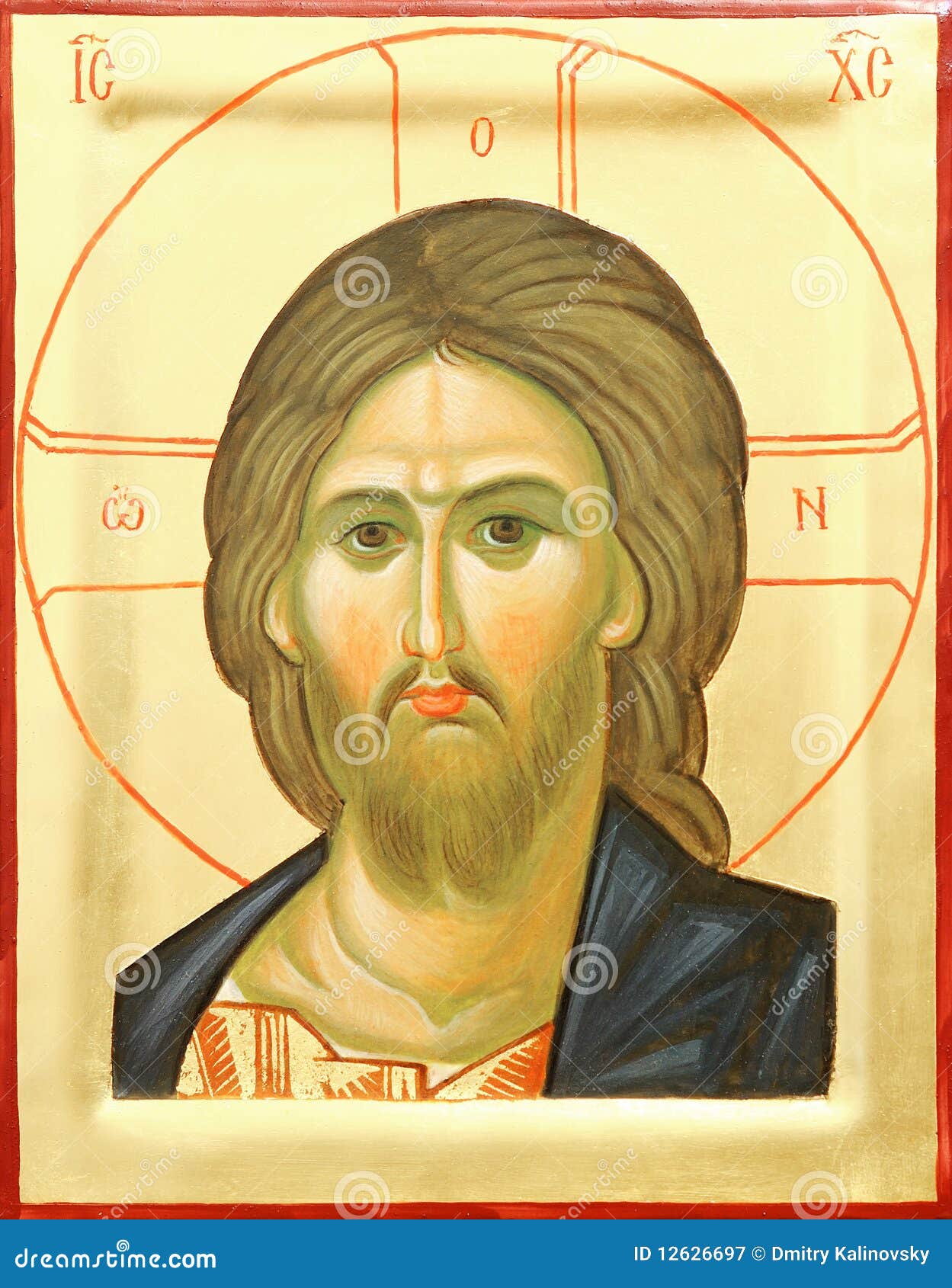 Ícone Do Senhor Jesus Cristo Imagem de Stock - Imagem de iconografia ...