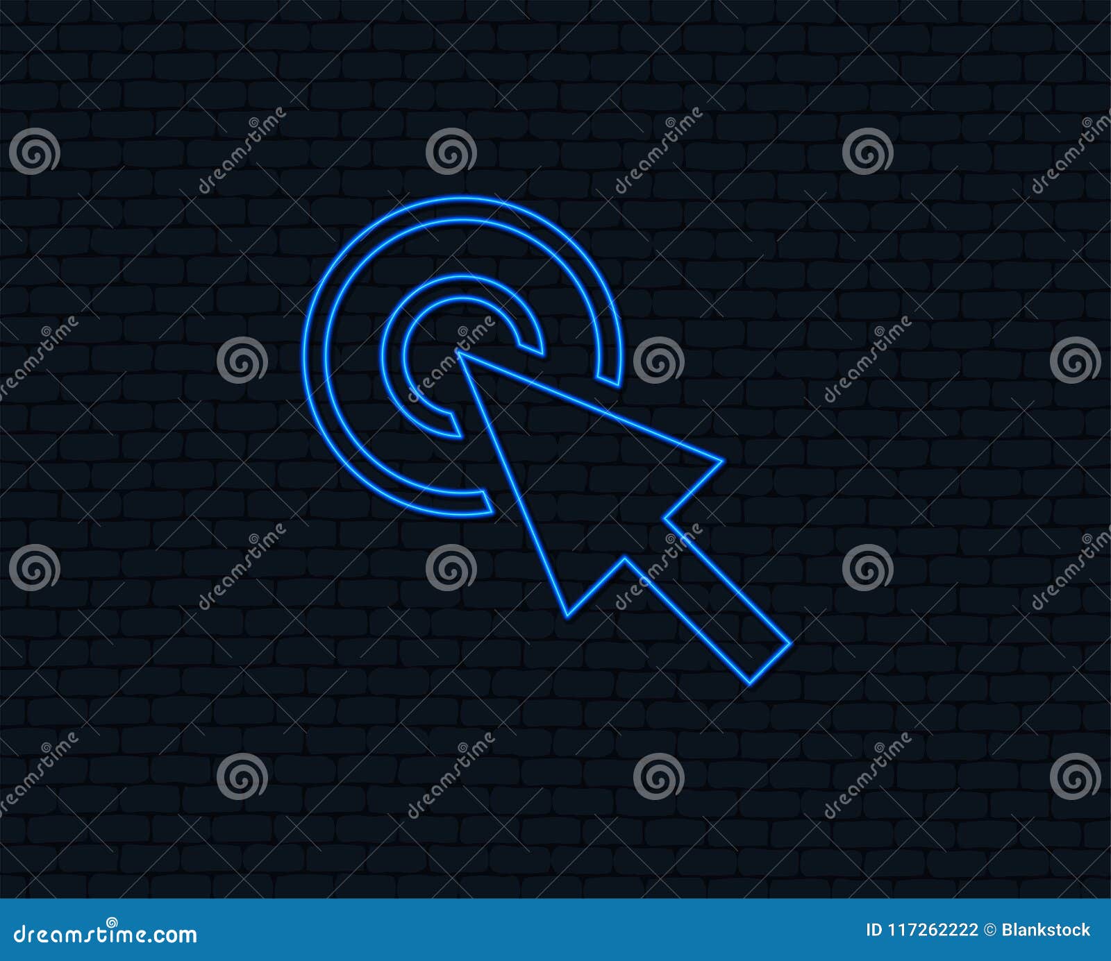 Ícone Do Sinal Do Cursor Do Rato Símbolo Do Ponteiro Ilustração do ...