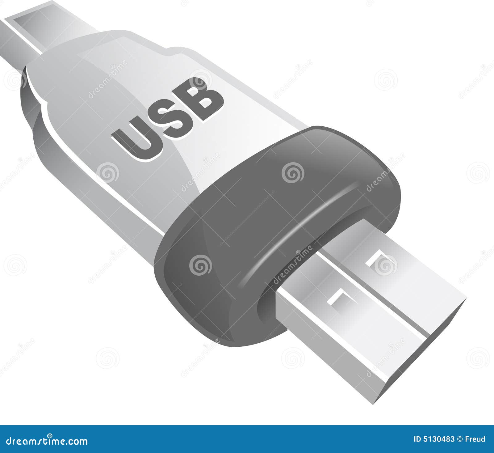 Ícone do USB ilustração stock. Ilustração de conectividade - 5130483