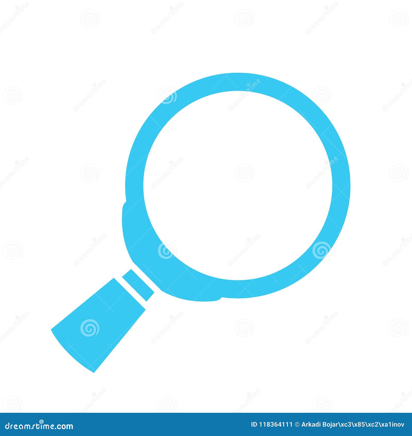 Ícone Do Vetor Da Busca Da Lupa Ilustração do Vetor - Ilustração de ...