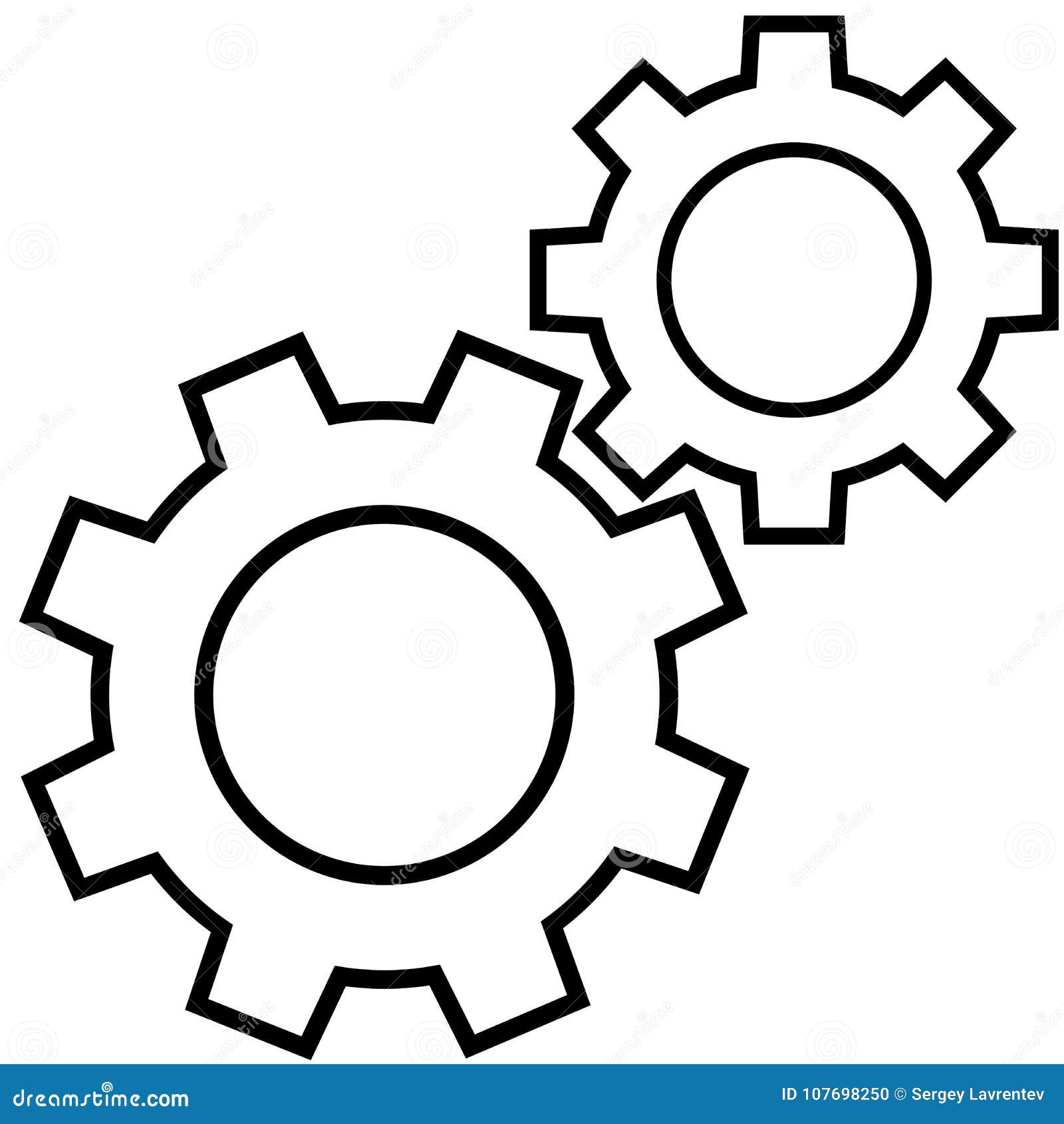 Ícone Do Vetor Da Engrenagem Ilustração do Vetor - Ilustração de ...