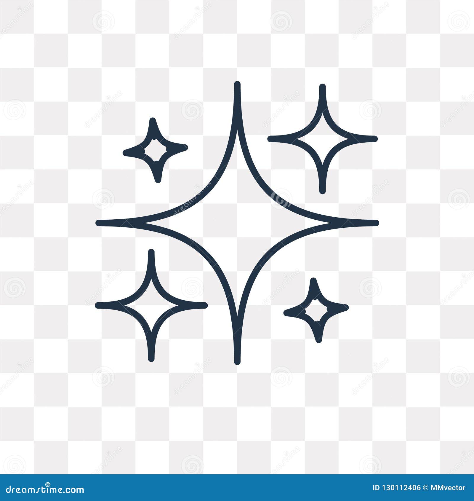 Ícone Do Vetor Da Faísca Isolado No Fundo Transparente, S Linear ...