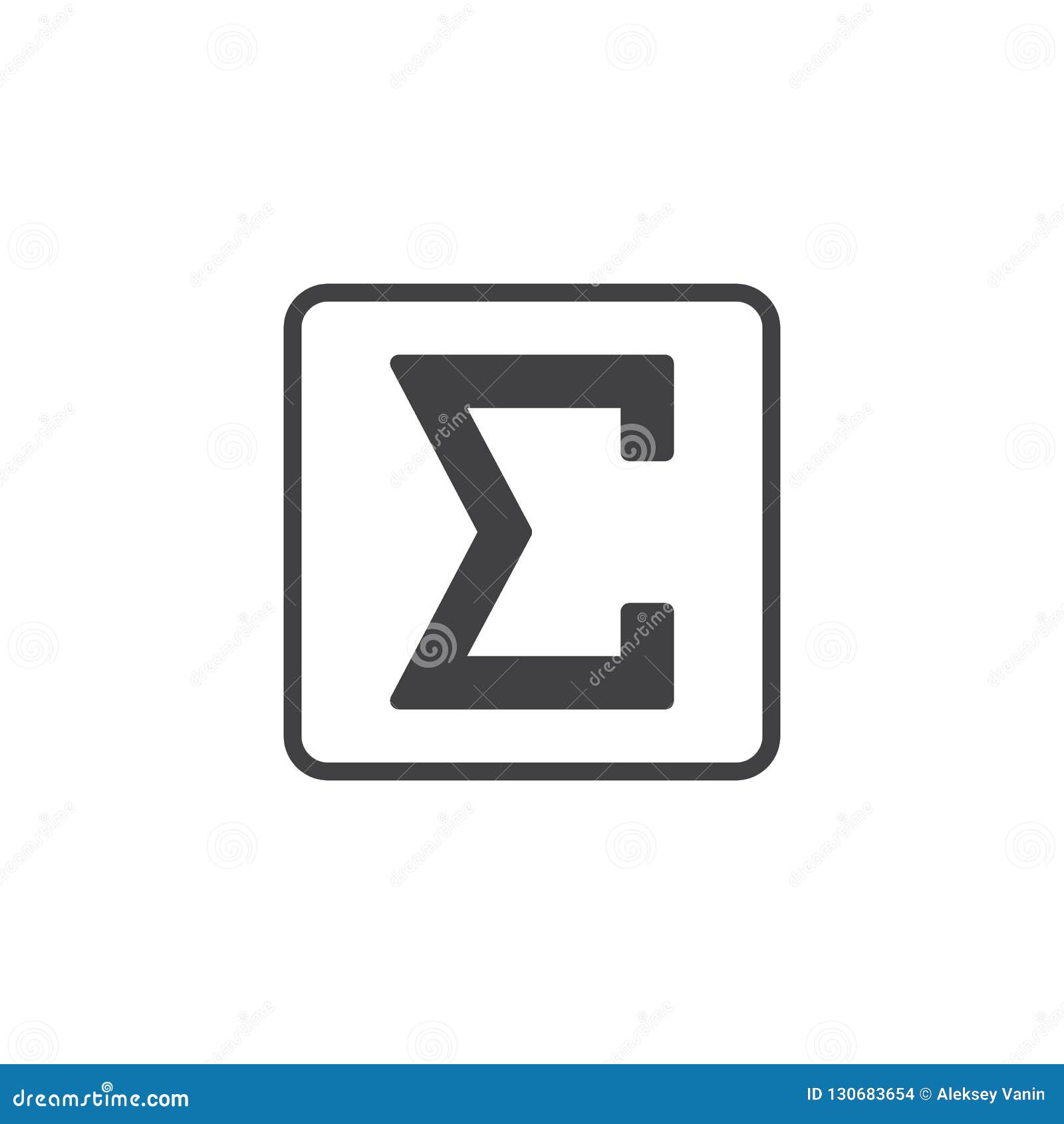 Ícone do vetor da soma ilustração do vetor. Ilustração de calculadora ...