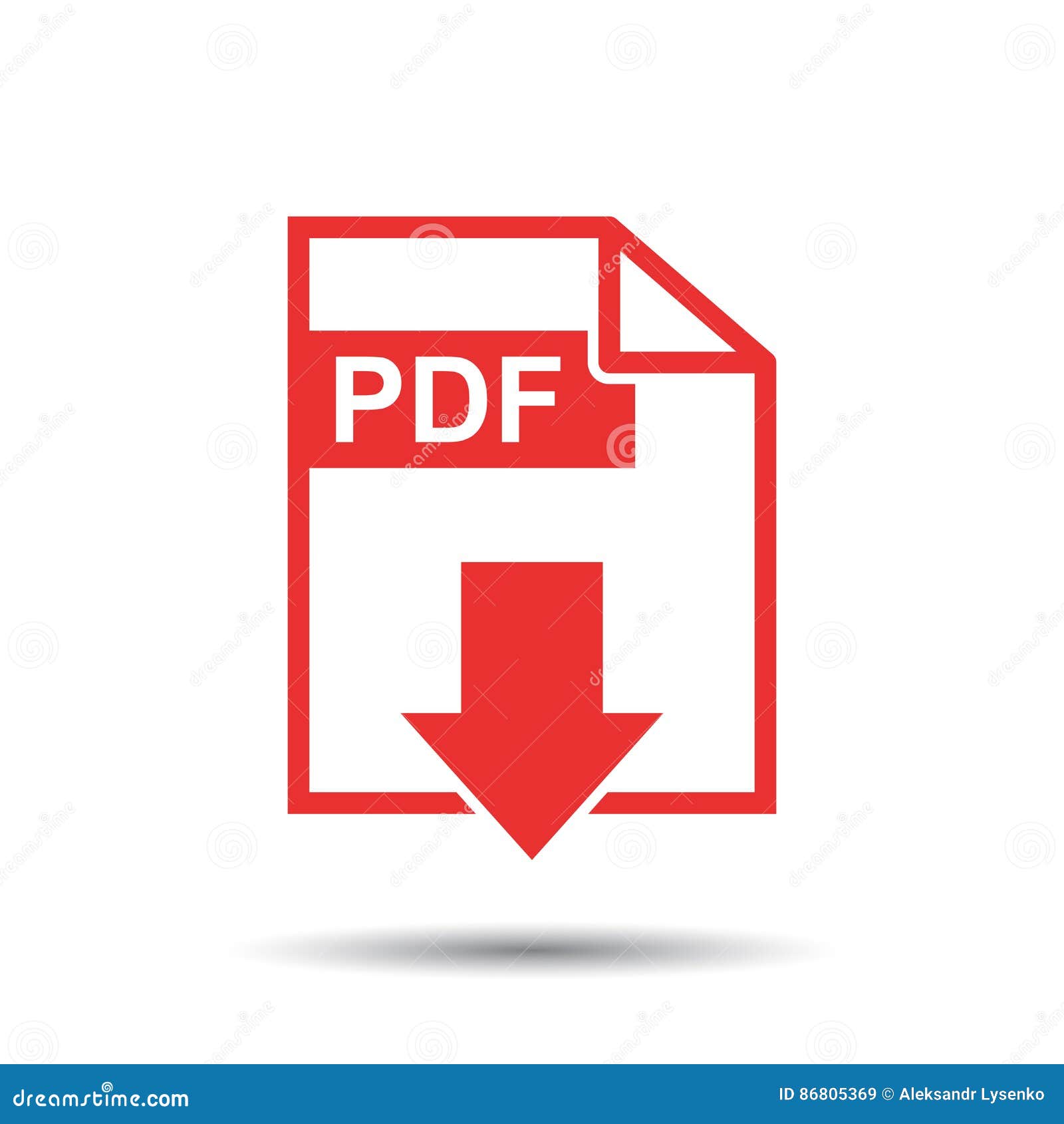 Ícone Do Vetor Da Transferência Do Pdf Ilustração do Vetor - Ilustração ...