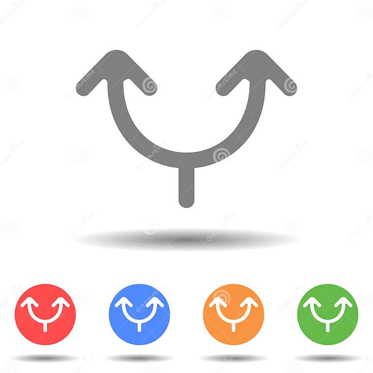 ícone Do Vetor De Seta De Troca Dupla. Ouro Gradiente Com Fundo Escuro ...