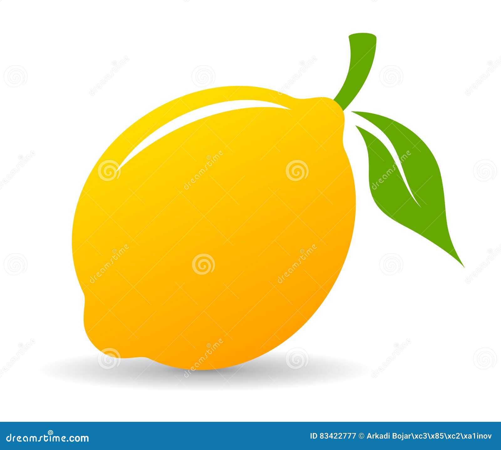 Ícone do vetor do limão ilustração do vetor. Ilustração de fundo - 83422777