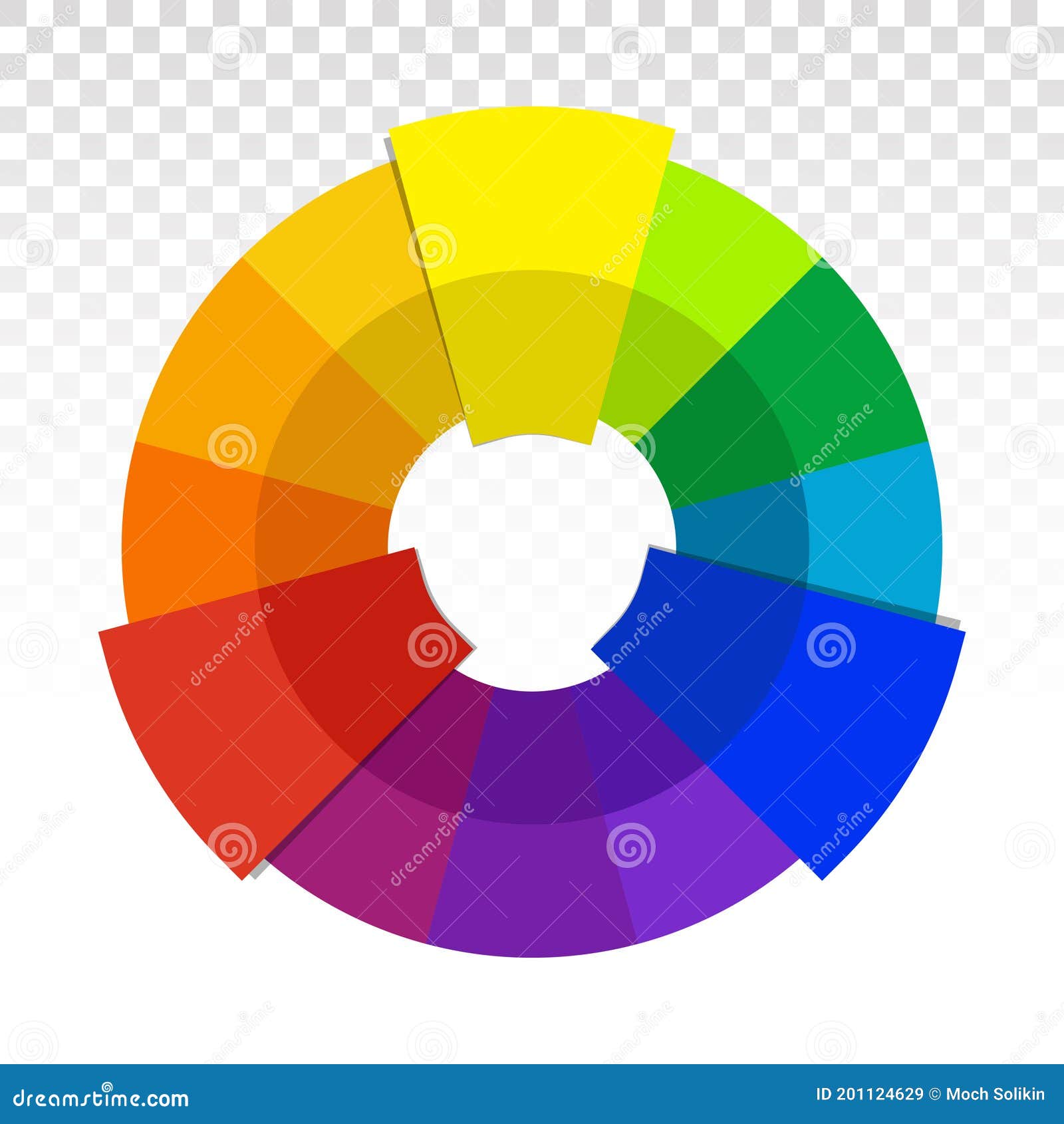 ícone Do Vetor Plano Da Roda De Cor Complementar Para Aplicativos E ...