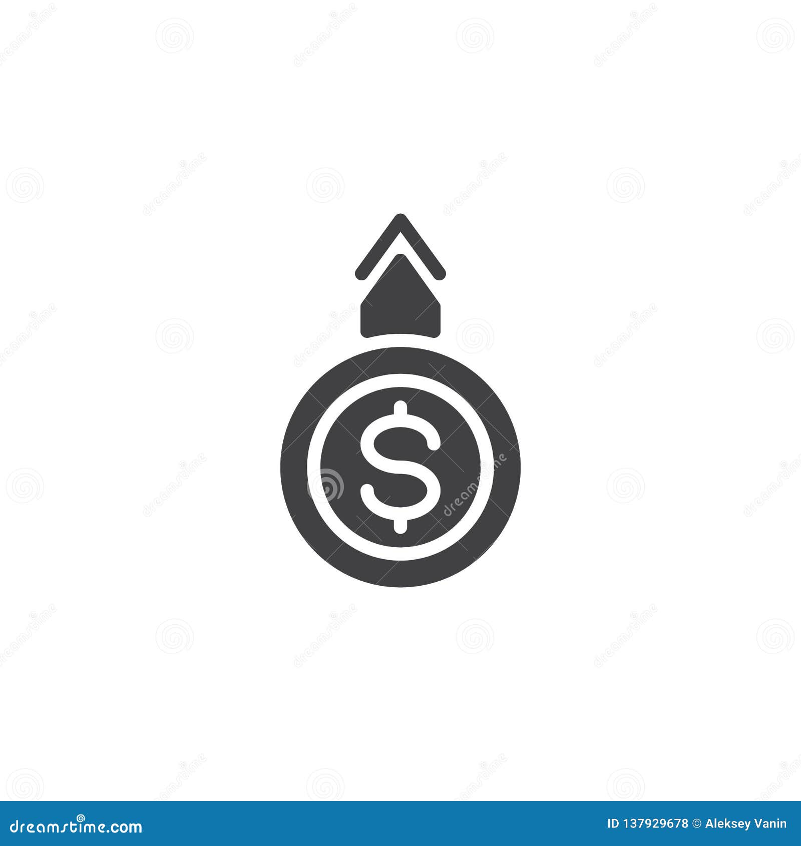 Ícone Do Vetor Do Rendimento Do Dinheiro Ilustração do Vetor ...