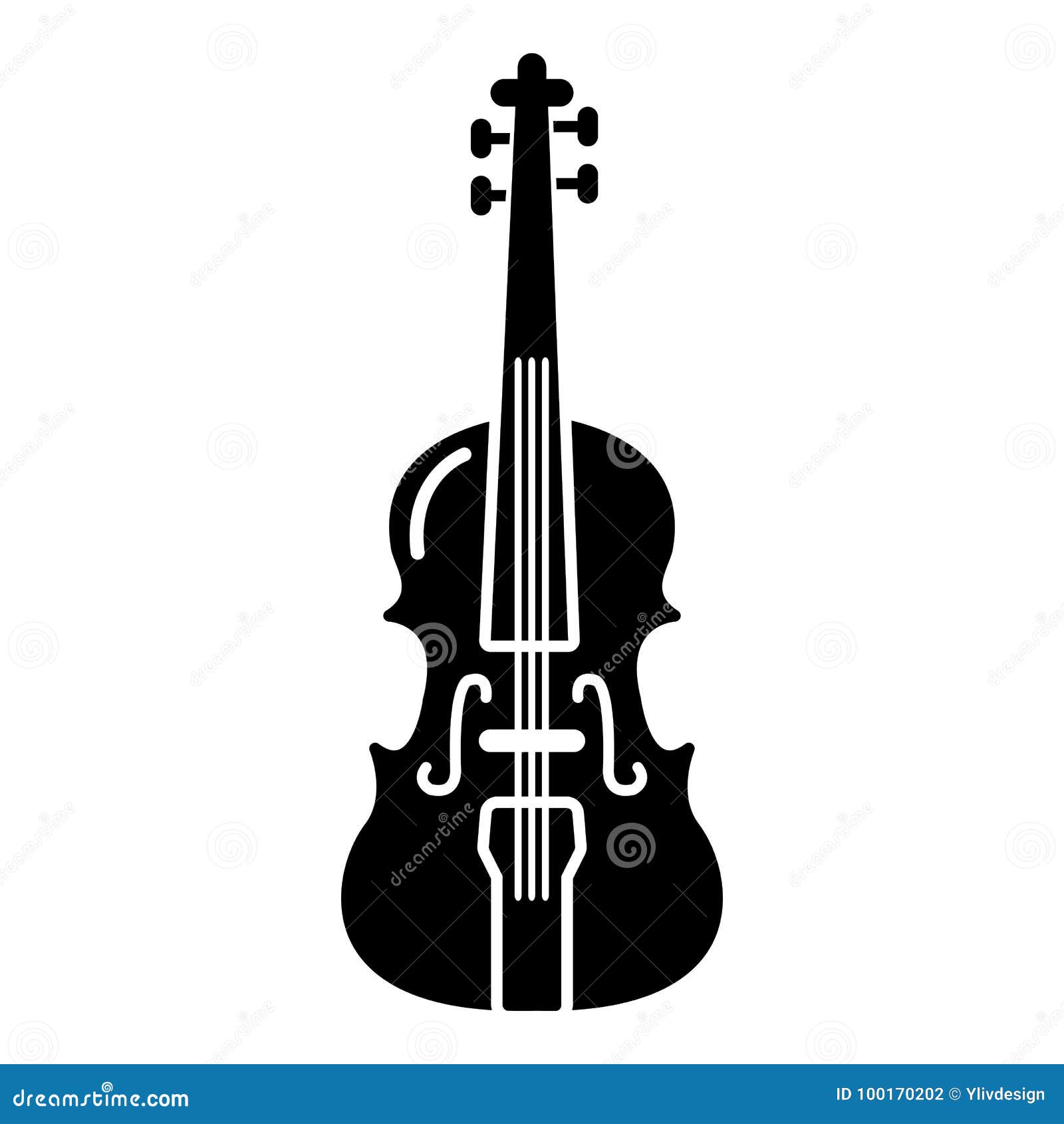 Ícone Do Violino, Estilo Simples Ilustração do Vetor - Ilustração de ...