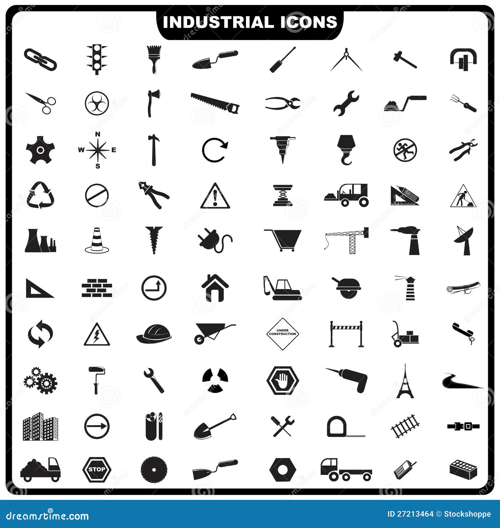 Ícone industrial ilustração do vetor. Ilustração de solar - 27213464