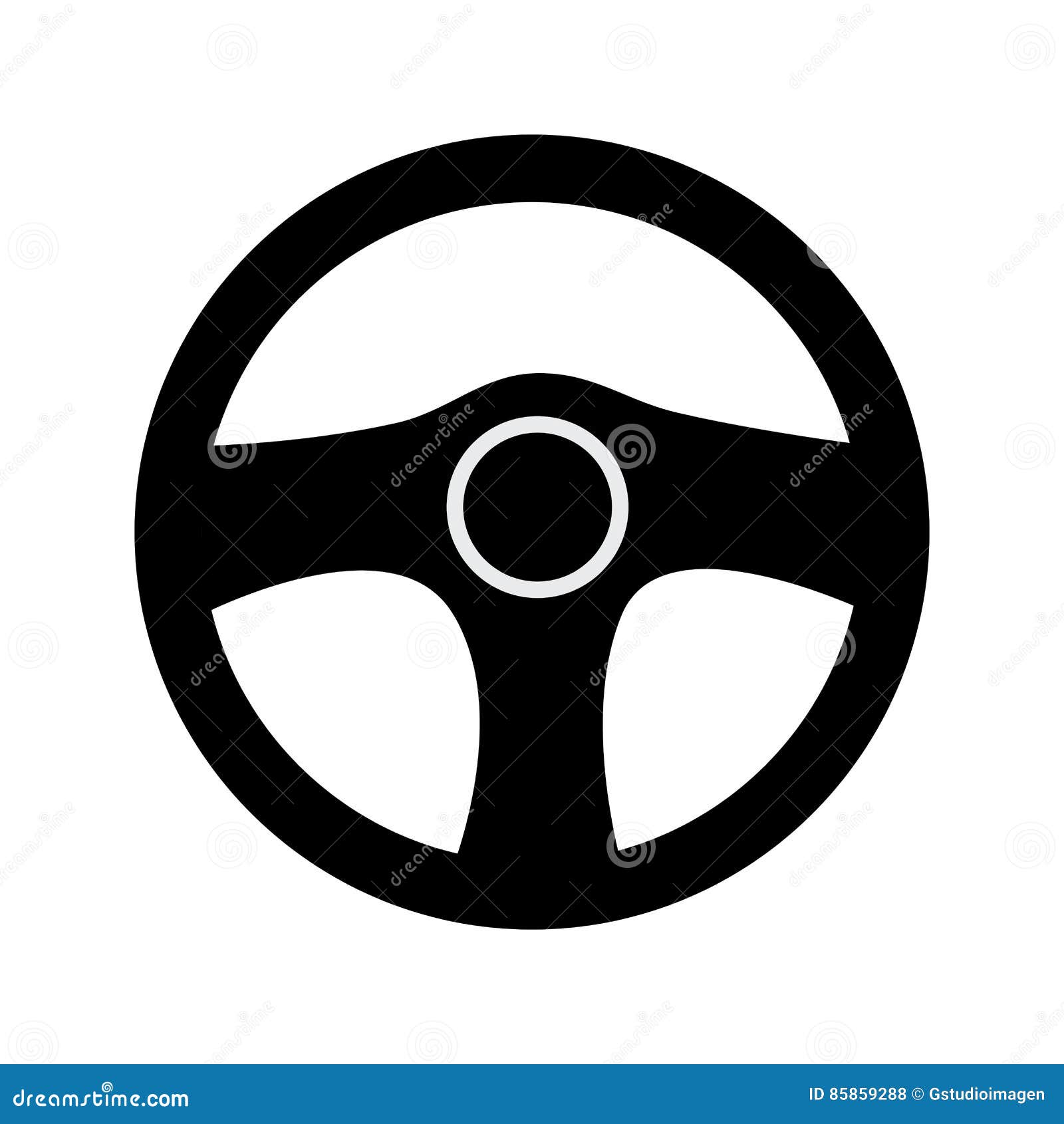 Ícone Isolado Timon Do Carro Ilustração do Vetor - Ilustração de ...