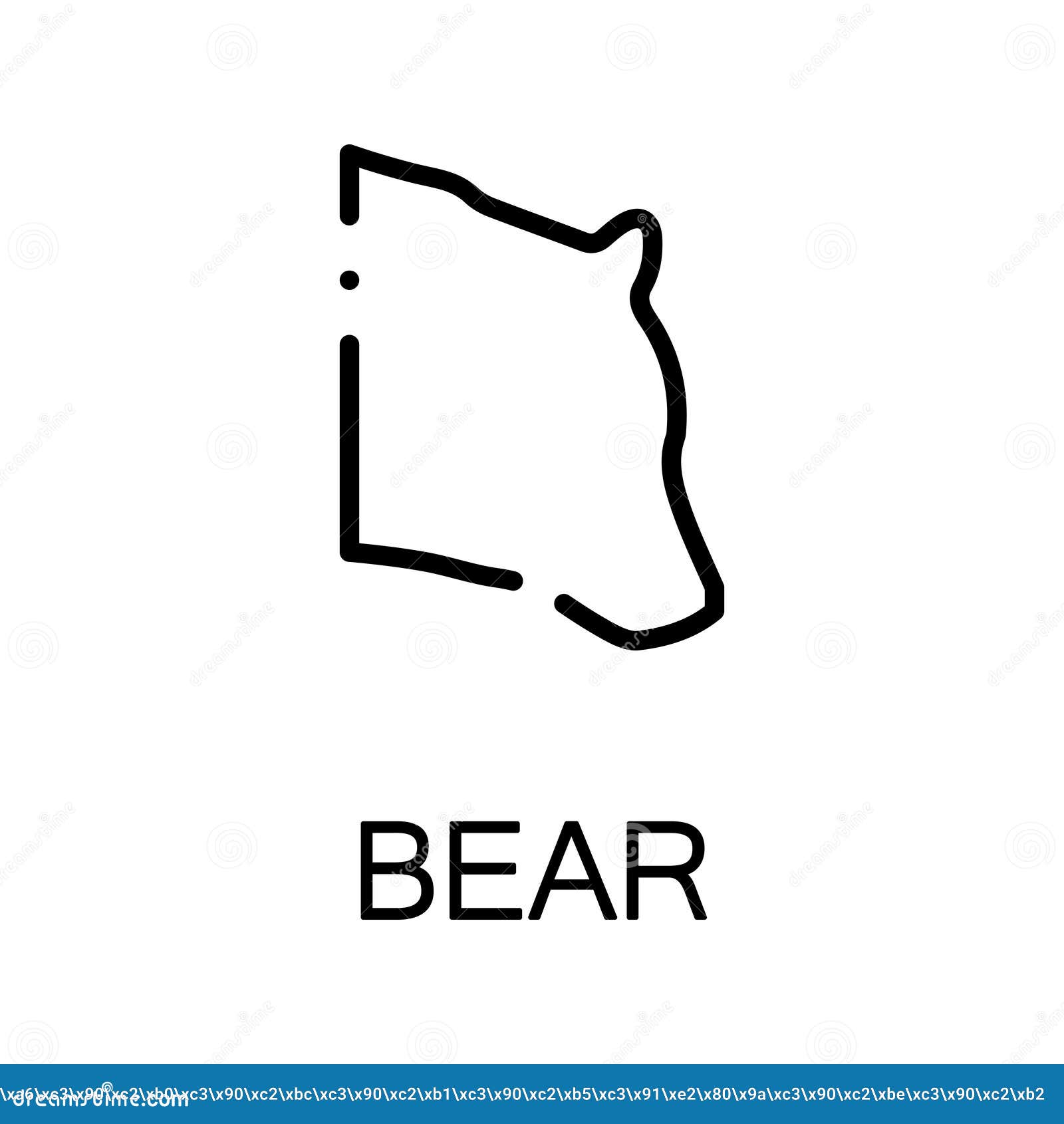 Ícone liso animal ilustração do vetor. Ilustração de américa - 84653048