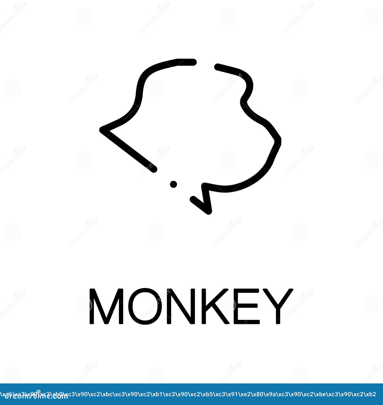 Ícone liso animal ilustração do vetor. Ilustração de selvagem - 84653113