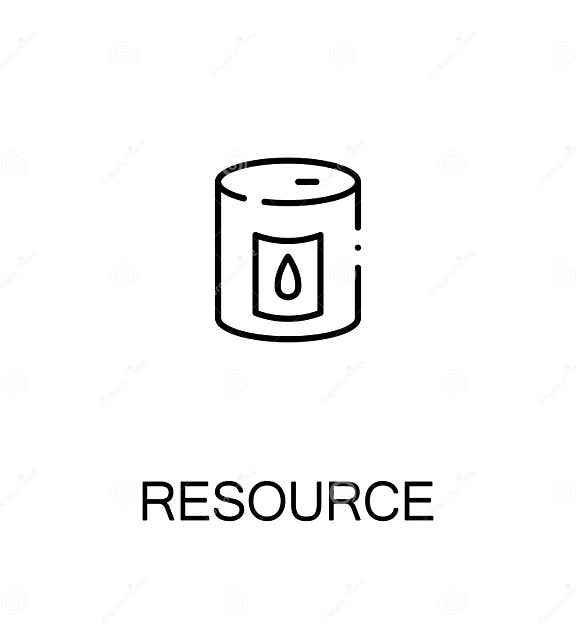 Ícone liso de Resourse ilustração do vetor. Ilustração de energia ...