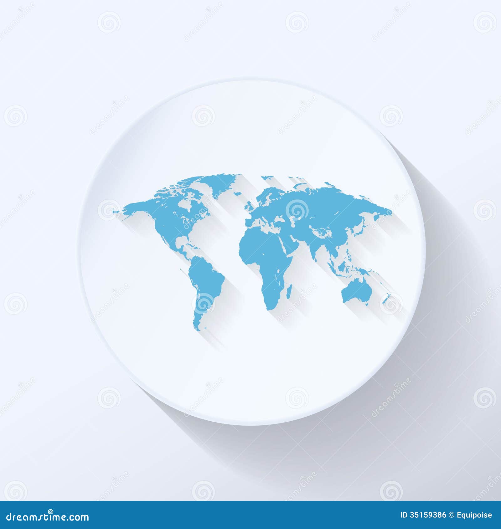 Ícone Liso Do Mapa Do Mundo Ilustração Stock - Ilustração de atlas ...