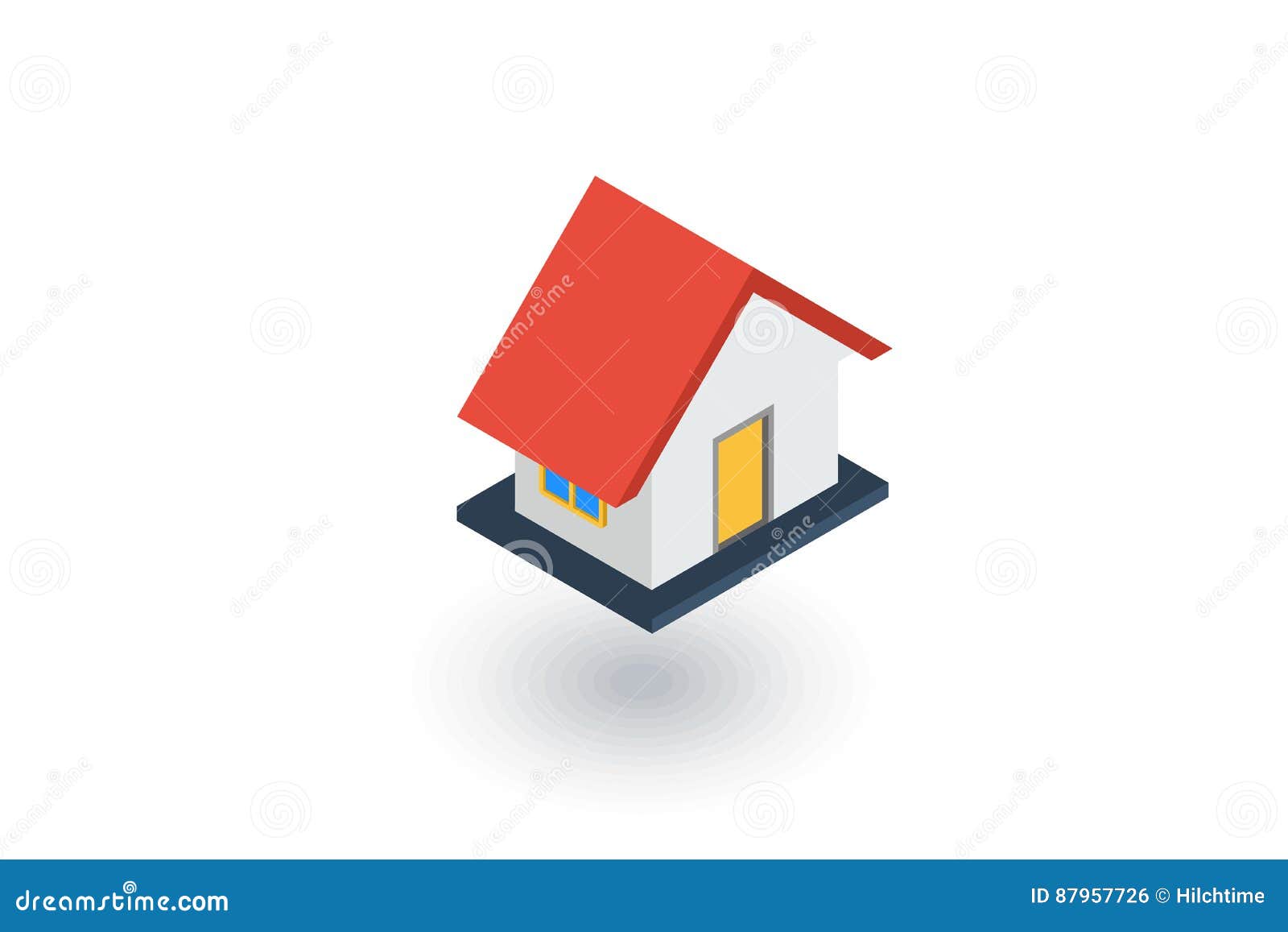 Ícone Liso Isométrico Da Casa Vetor 3d Ilustração do Vetor - Ilustração ...