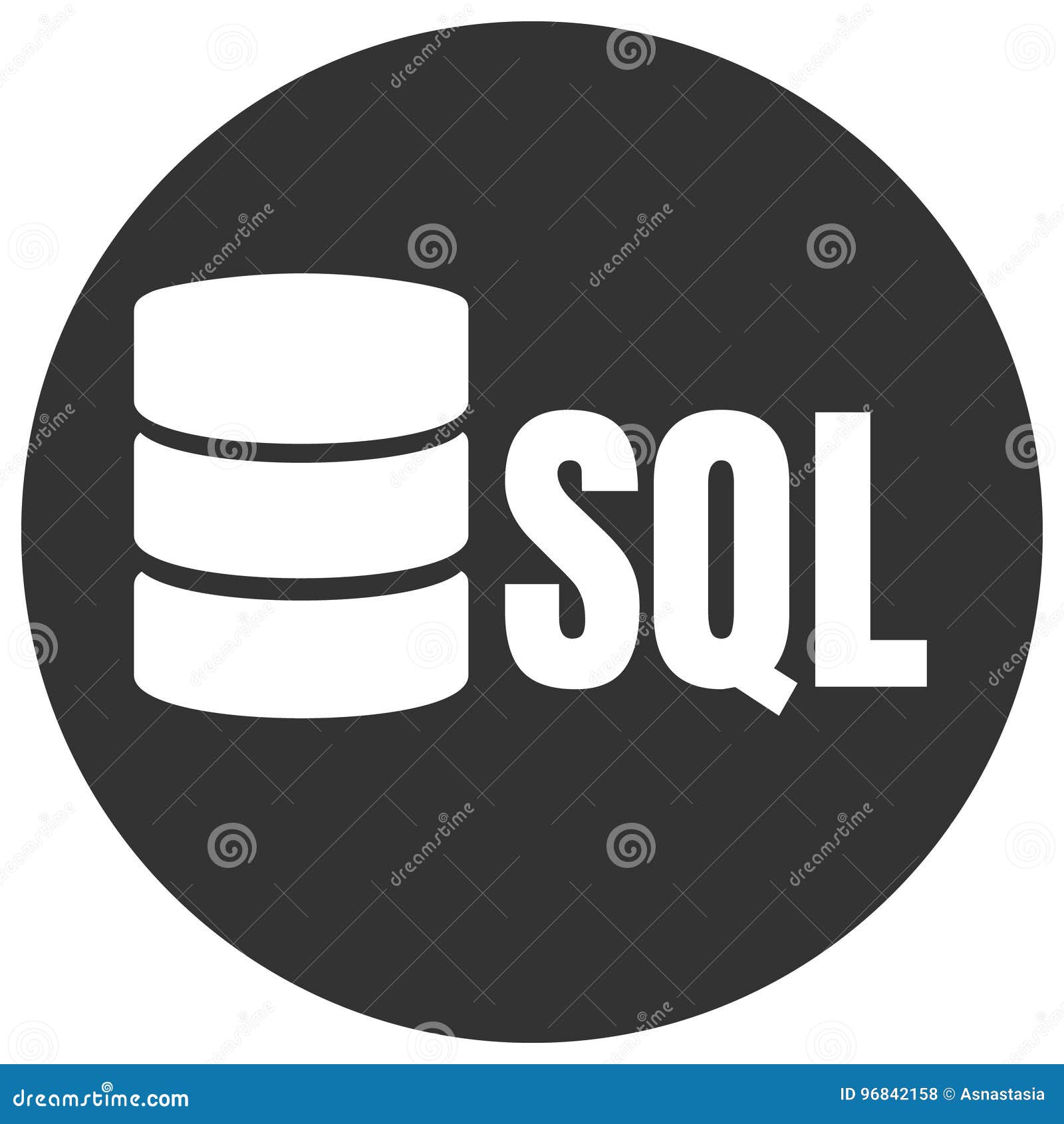 Ícone Logo Design UI Ou UX App Do Base De Dados Do SQL Ilustração do ...