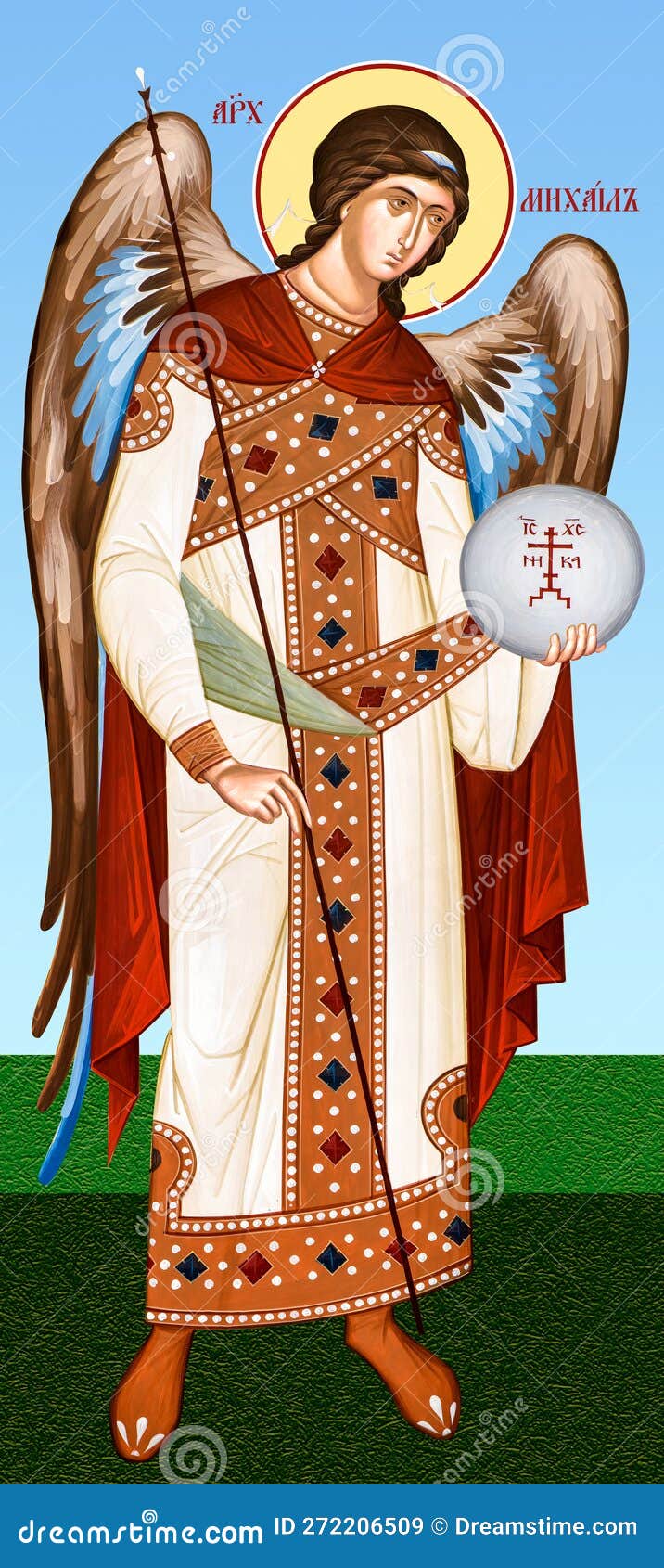 ícone Ortodoxo Do Sagrado Arcanjo Michael Imagem de Stock Editorial ...