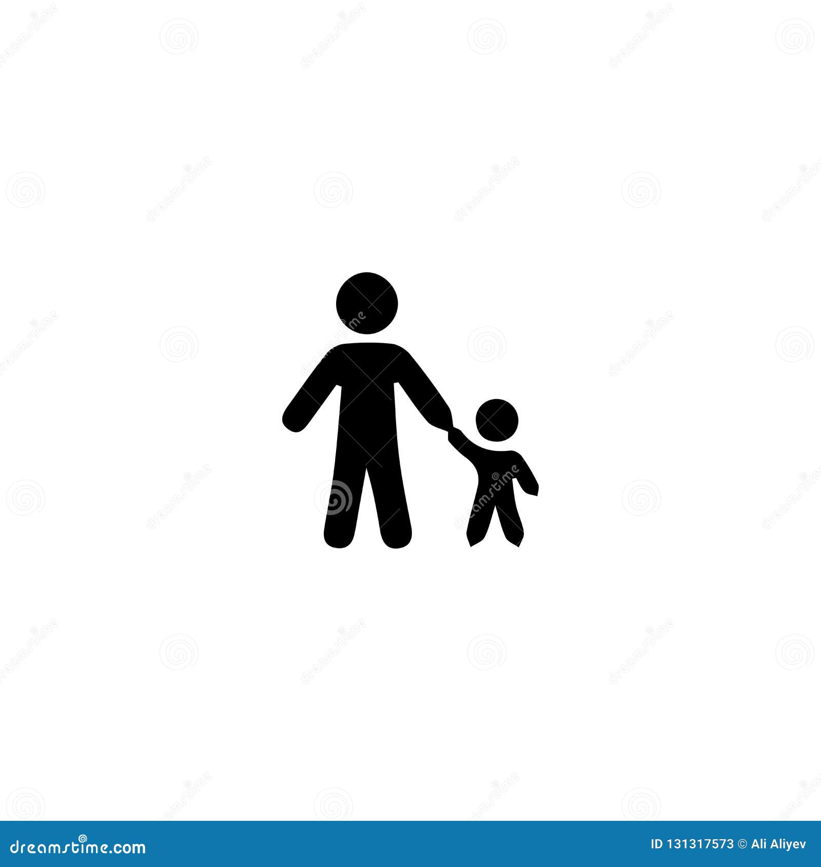Ícone Pai E Filho Sinal Da Família Ilustração Stock - Ilustração de ...