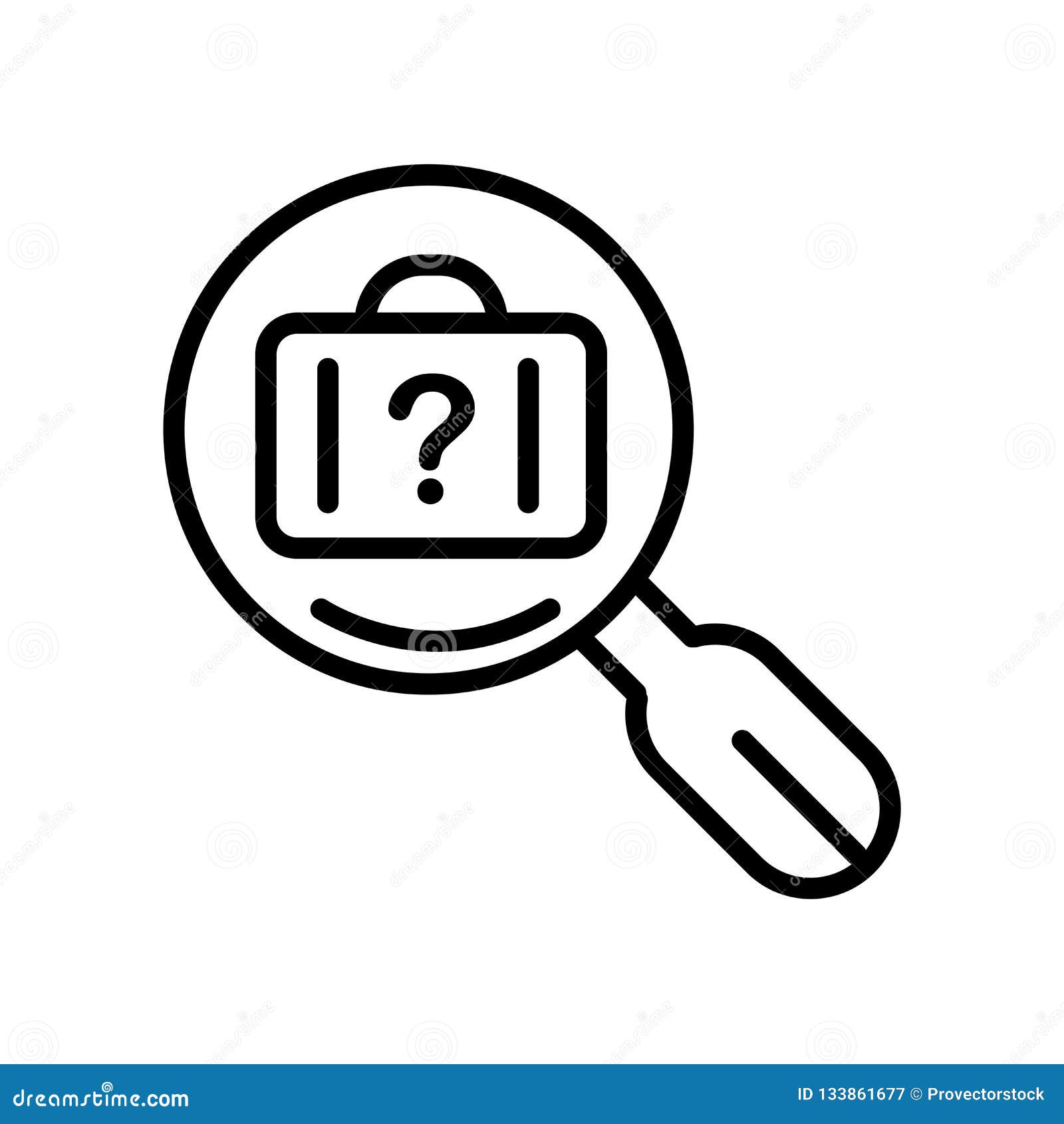 ícone Perdido E Encontrado Isolado No Fundo Branco Ilustração do Vetor ...