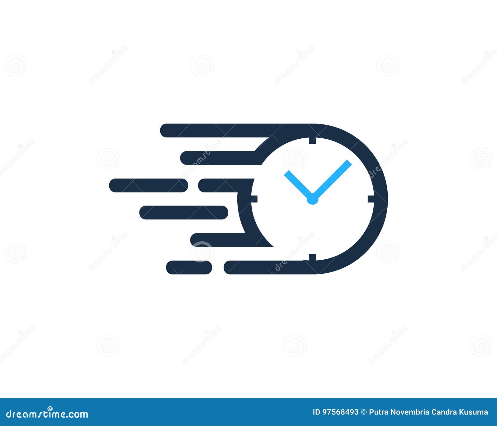Ícone Rápido Logo Design Element Do Tempo Da Velocidade Ilustração do ...