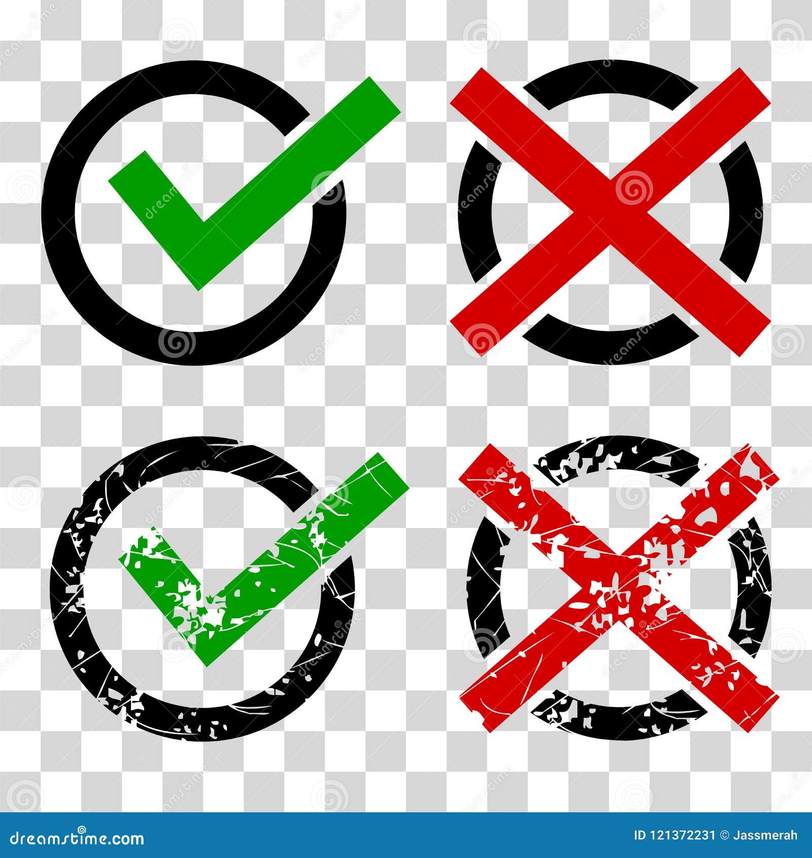 Ícone Simples Verdadeiro E Falso No Fundo Transparente Do Efeito ...