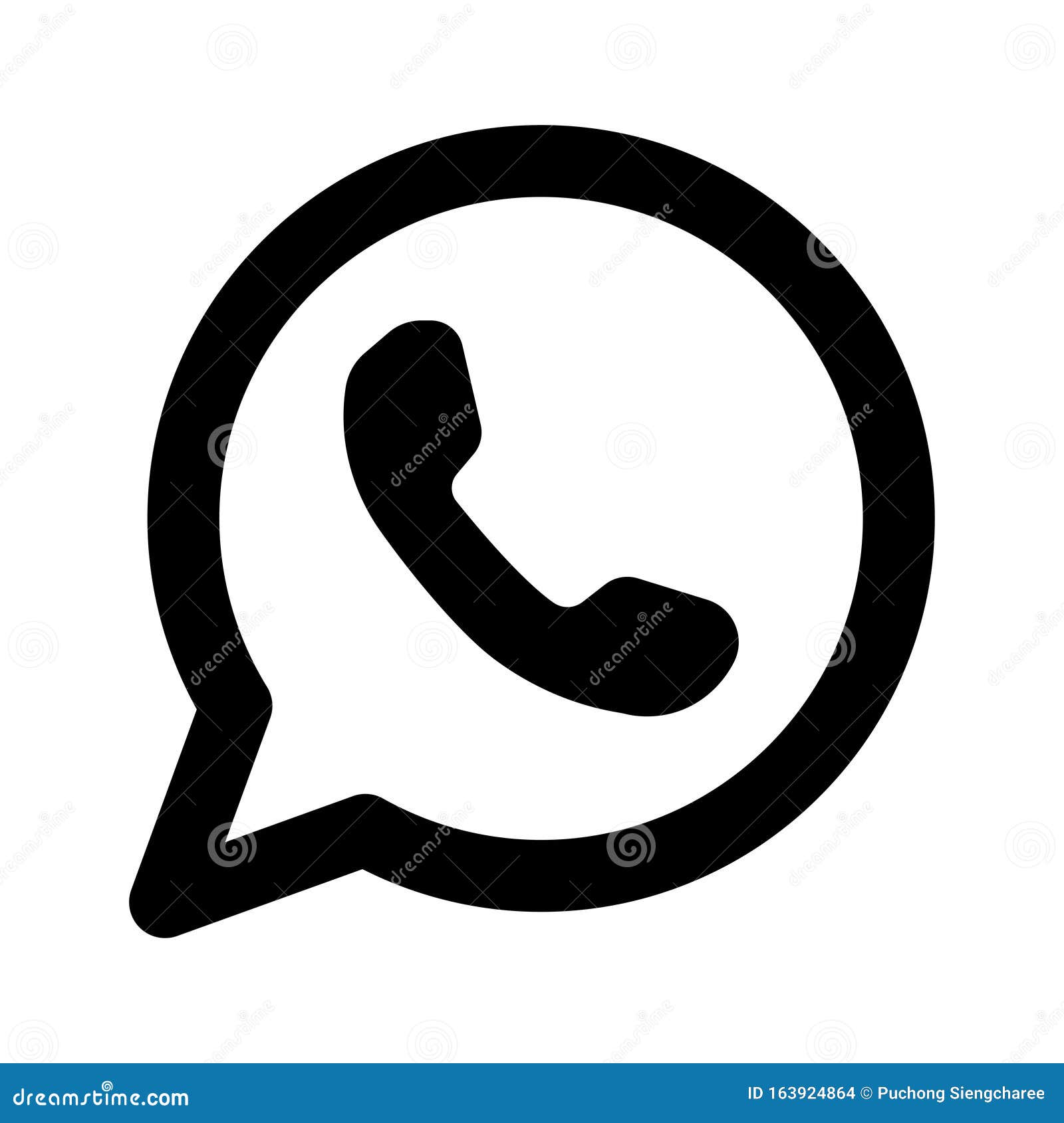 Ícone Telefone, ícone De Chamada Imagem de Stock Editorial - Ilustração ...