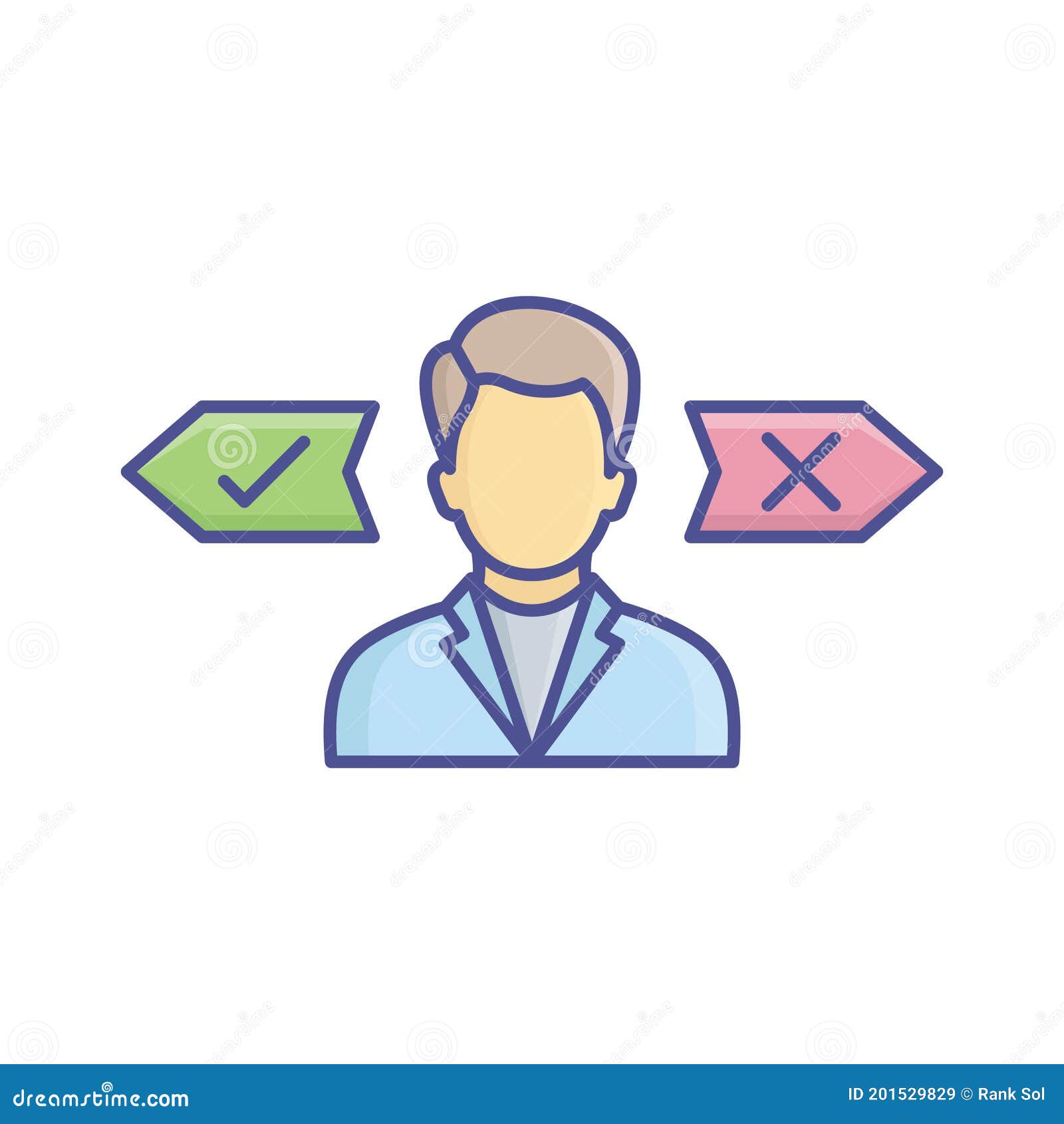 ícone Verdadeiro De Vetor Falso Que Pode Facilmente Modificar Ou Editar ...