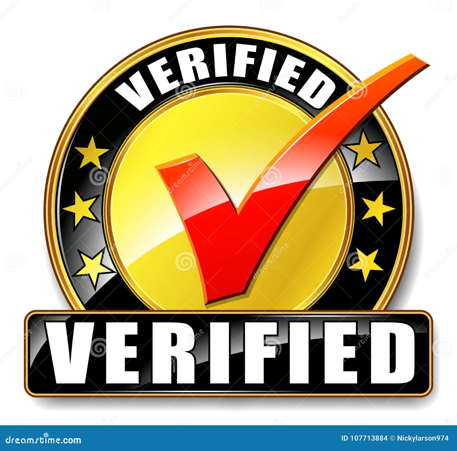 Ícone Verificado No Fundo Branco Ilustração do Vetor - Ilustração de ...