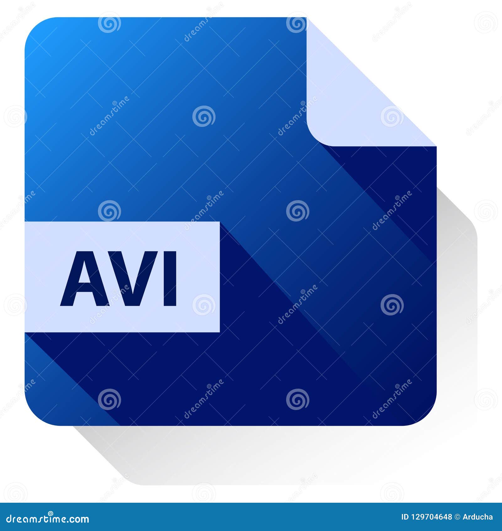 ícone Video Do Formato Do Avi Ilustração do Vetor - Ilustração de ...