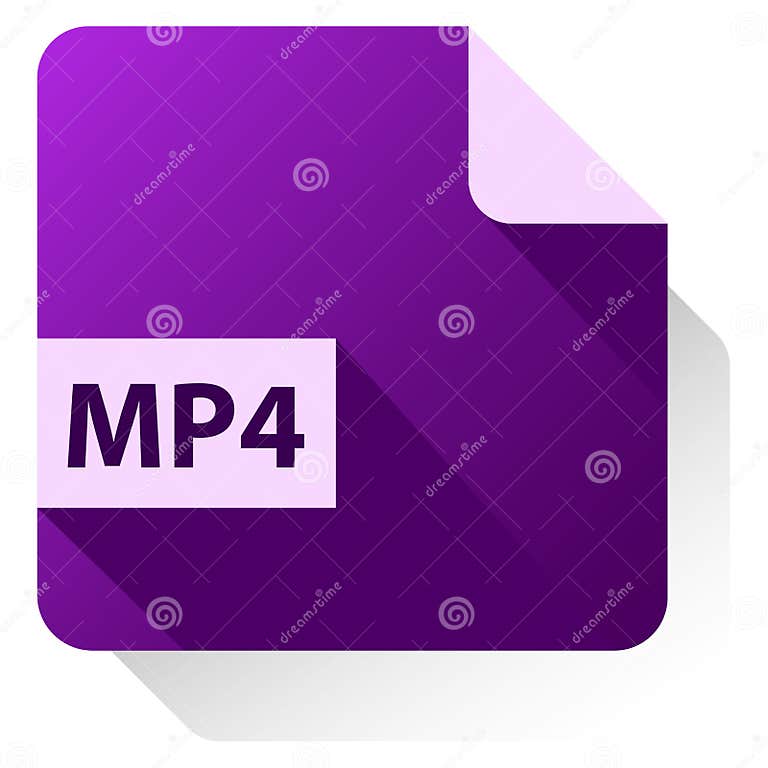 ícone video do formato mp4 ilustração stock. Ilustração de digital ...