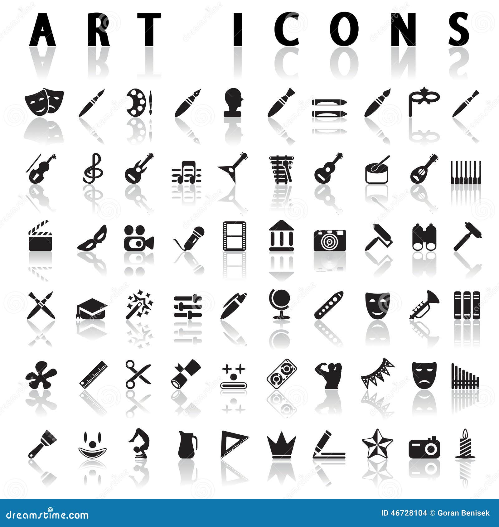 Ícones da arte ilustração do vetor. Ilustração de durar - 46728104