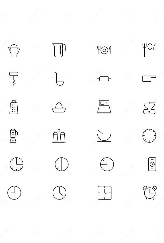 Ícones 9 Da Interface De Utilizador Ilustração do Vetor - Ilustração de ...