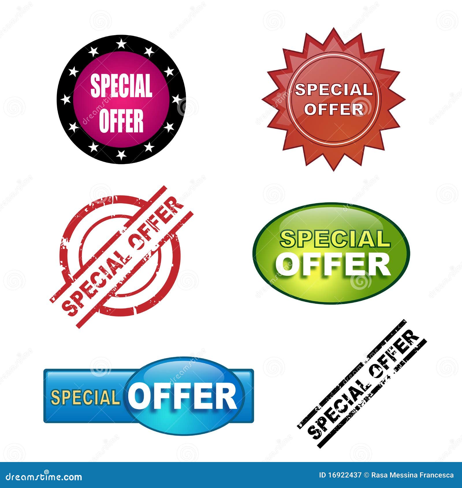 Ícones da oferta especial ilustração do vetor. Ilustração de etiqueta ...