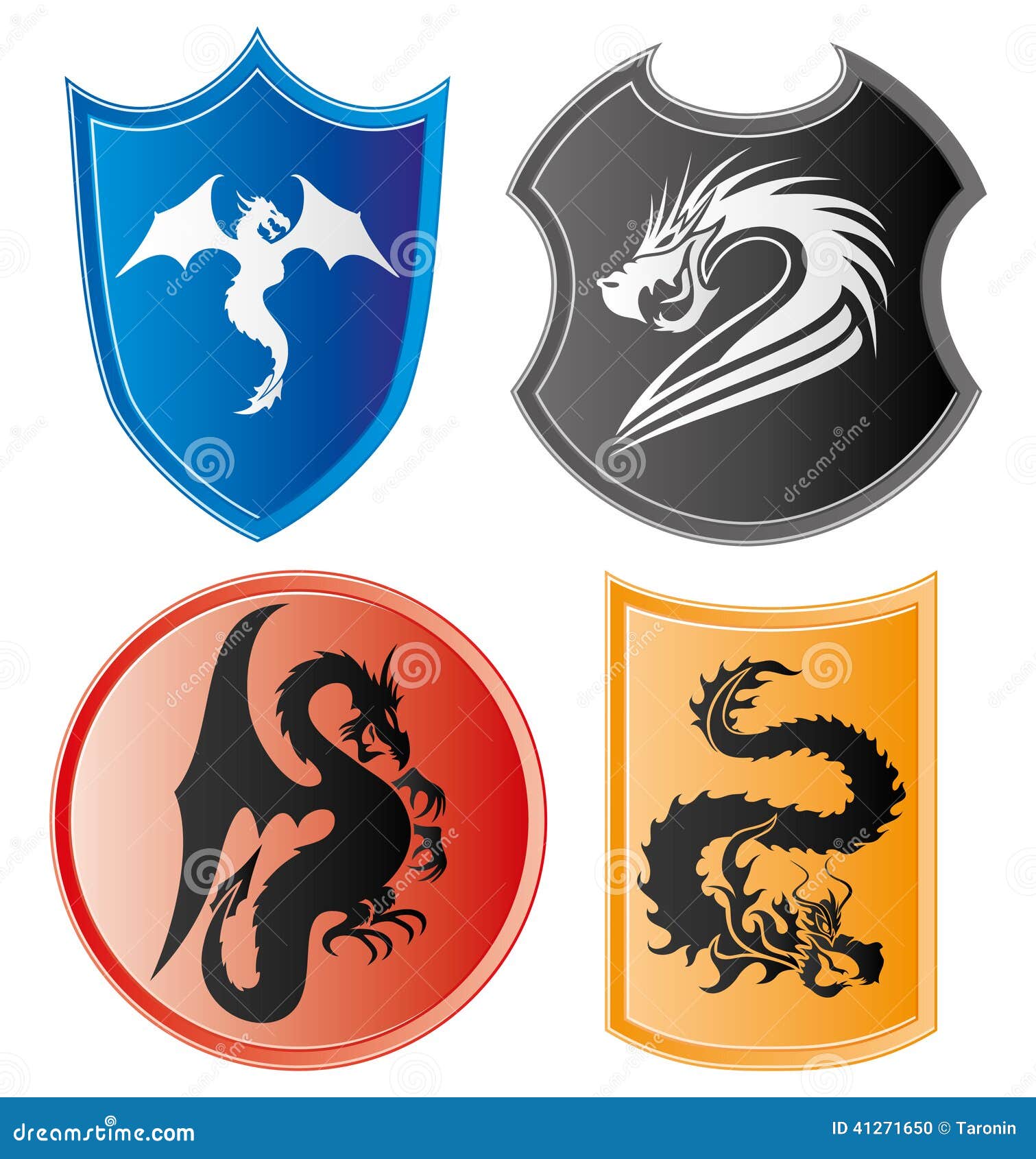 Ícones do dragão ilustração do vetor. Ilustração de site - 41271650