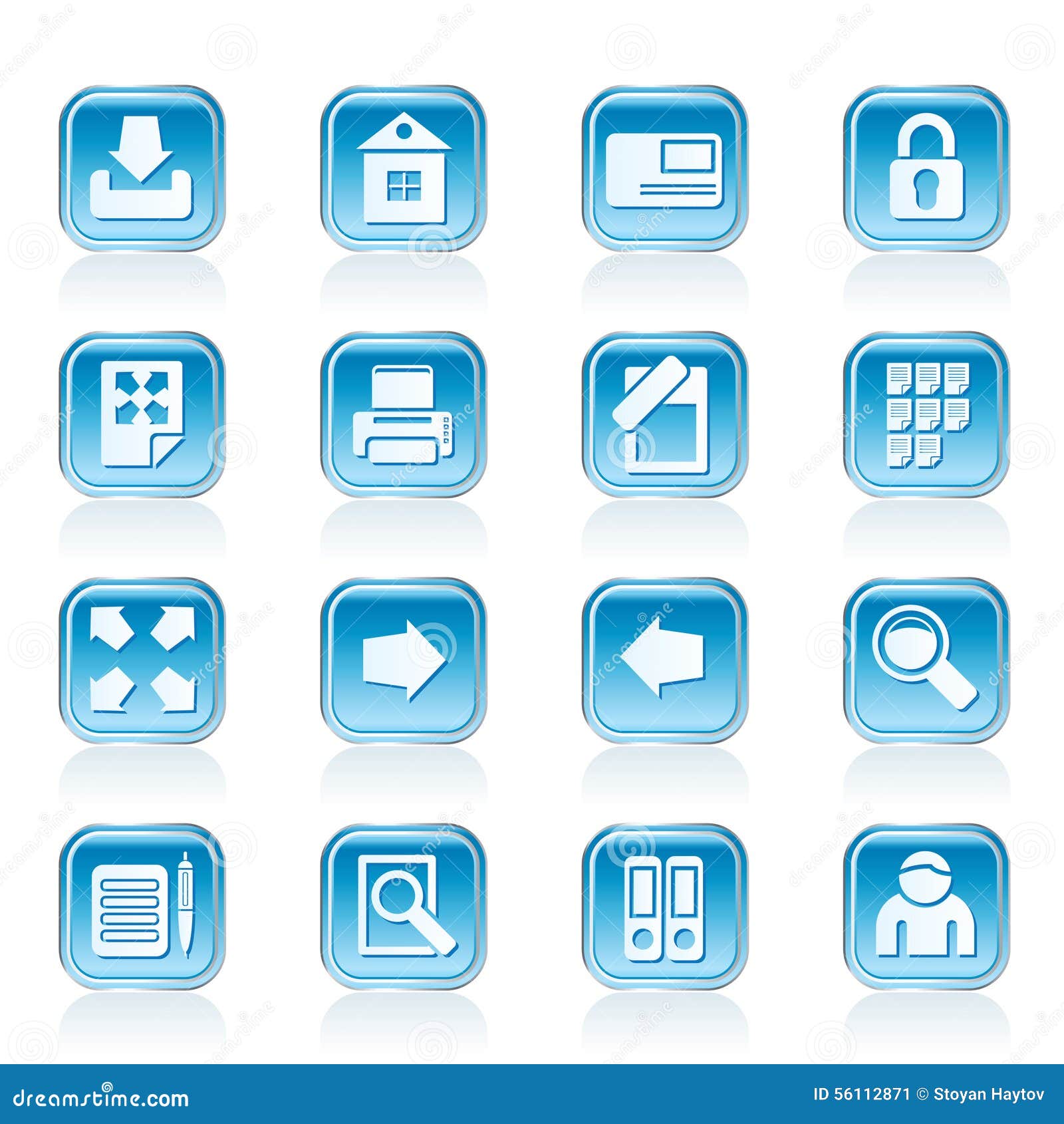 Ícones Do Internet E Do Web Site Ilustração do Vetor - Ilustração de ...