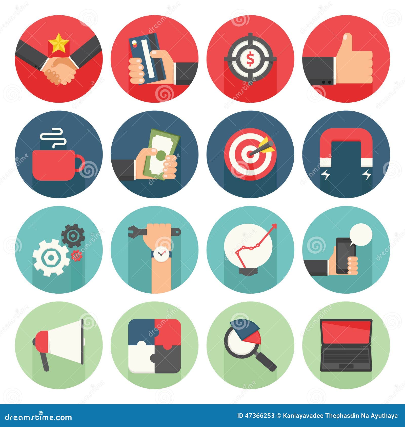 Ícones do negócio ilustração do vetor. Ilustração de contrato - 47366253