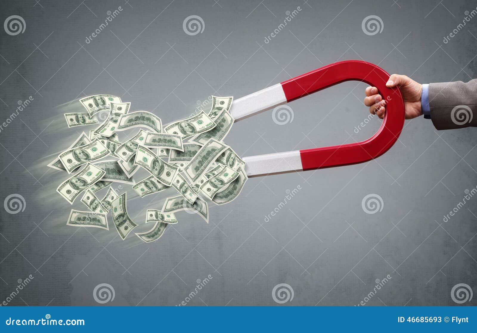 Ímã do dinheiro imagem de stock. Imagem de coleta, dinheiro - 46685693