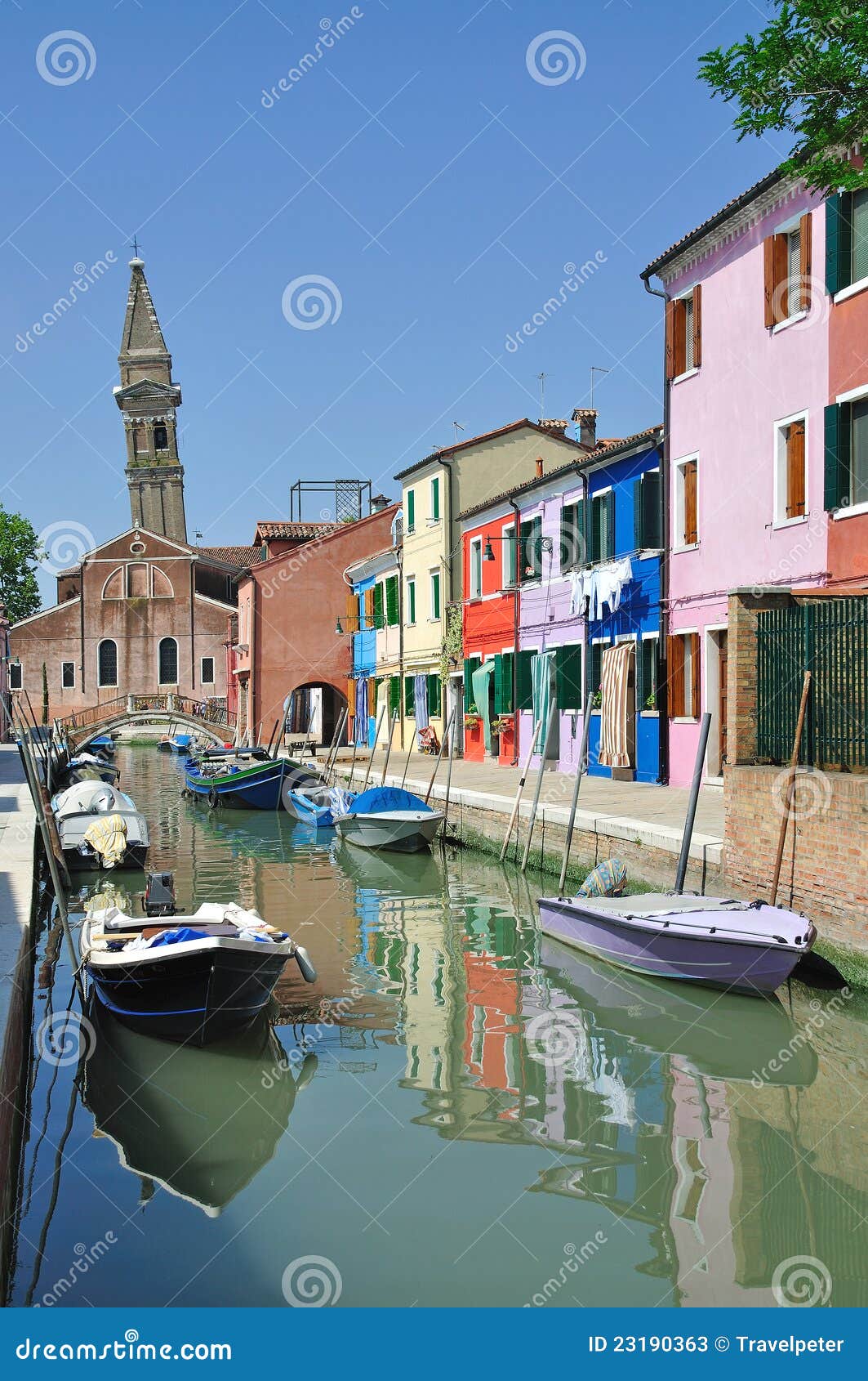 Île De Burano, Venise, Italie Image stock - Image du tour, destinations ...