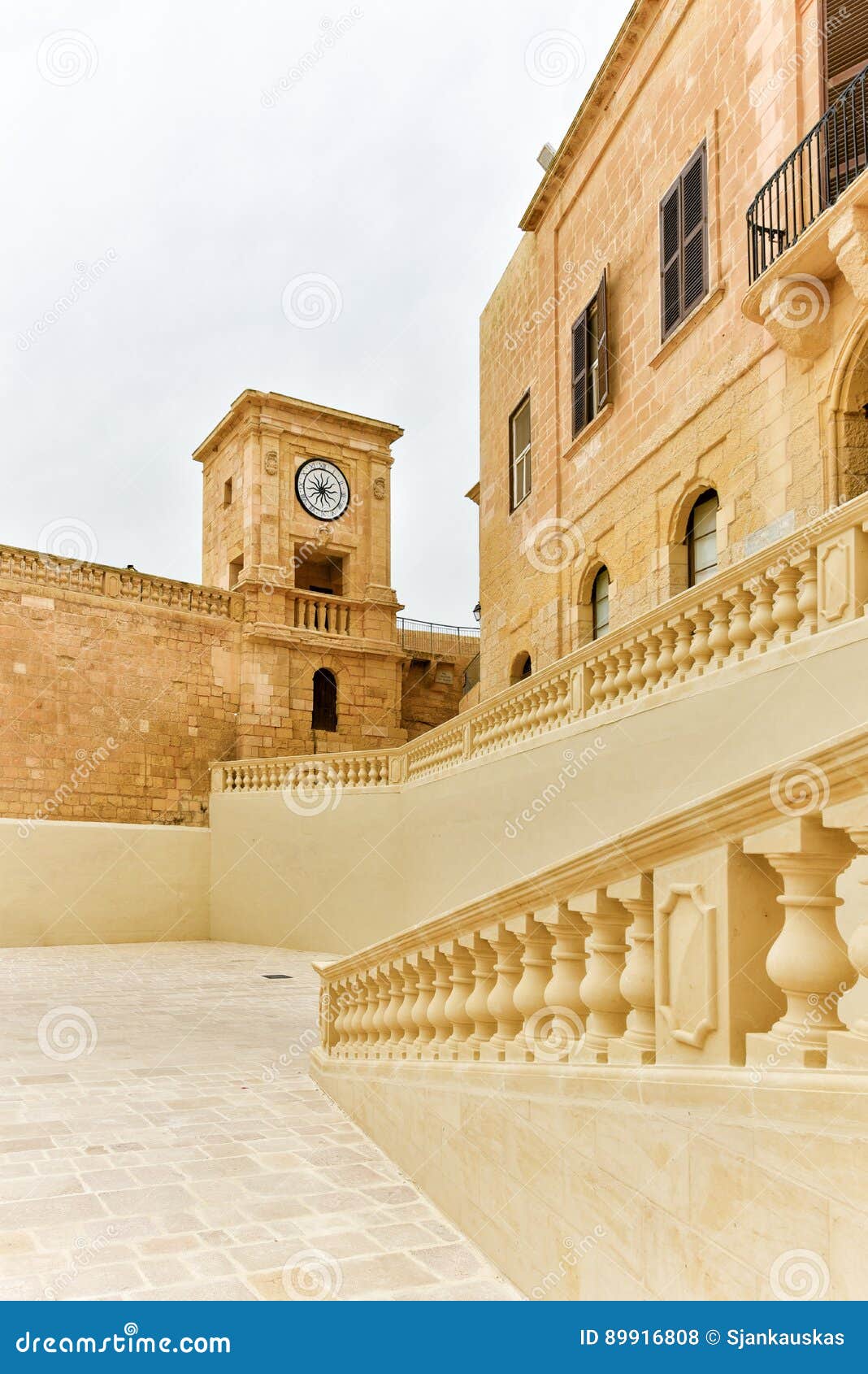 Île De Gozo D'architecture De Citadelle De Malte Photo stock - Image du ...