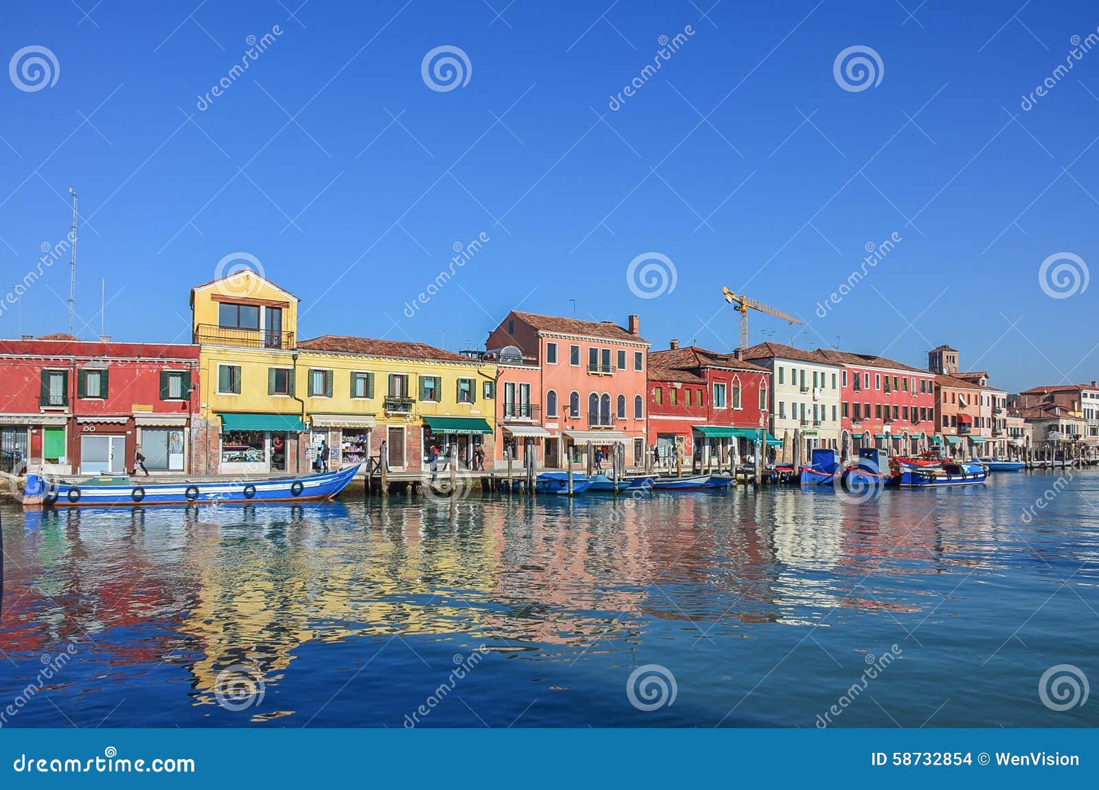 Île de Murano de Venise image stock éditorial. Image du verrerie - 58732854
