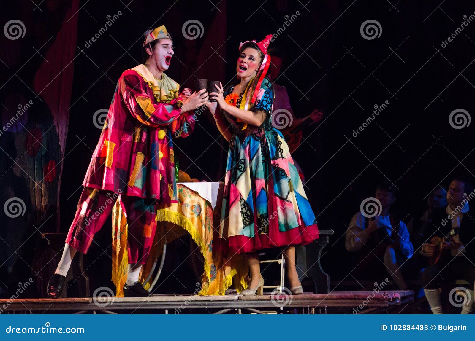 Ópera clásica Pagliacci foto de archivo editorial. Imagen de efecto ...