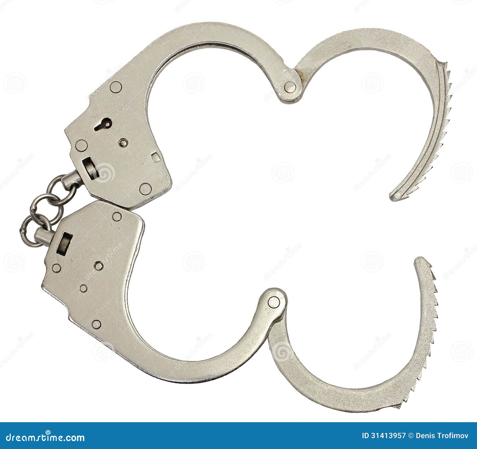 Öffnen Sie Die Handschellen Stockbild - Bild von eisen, sicherheit ...