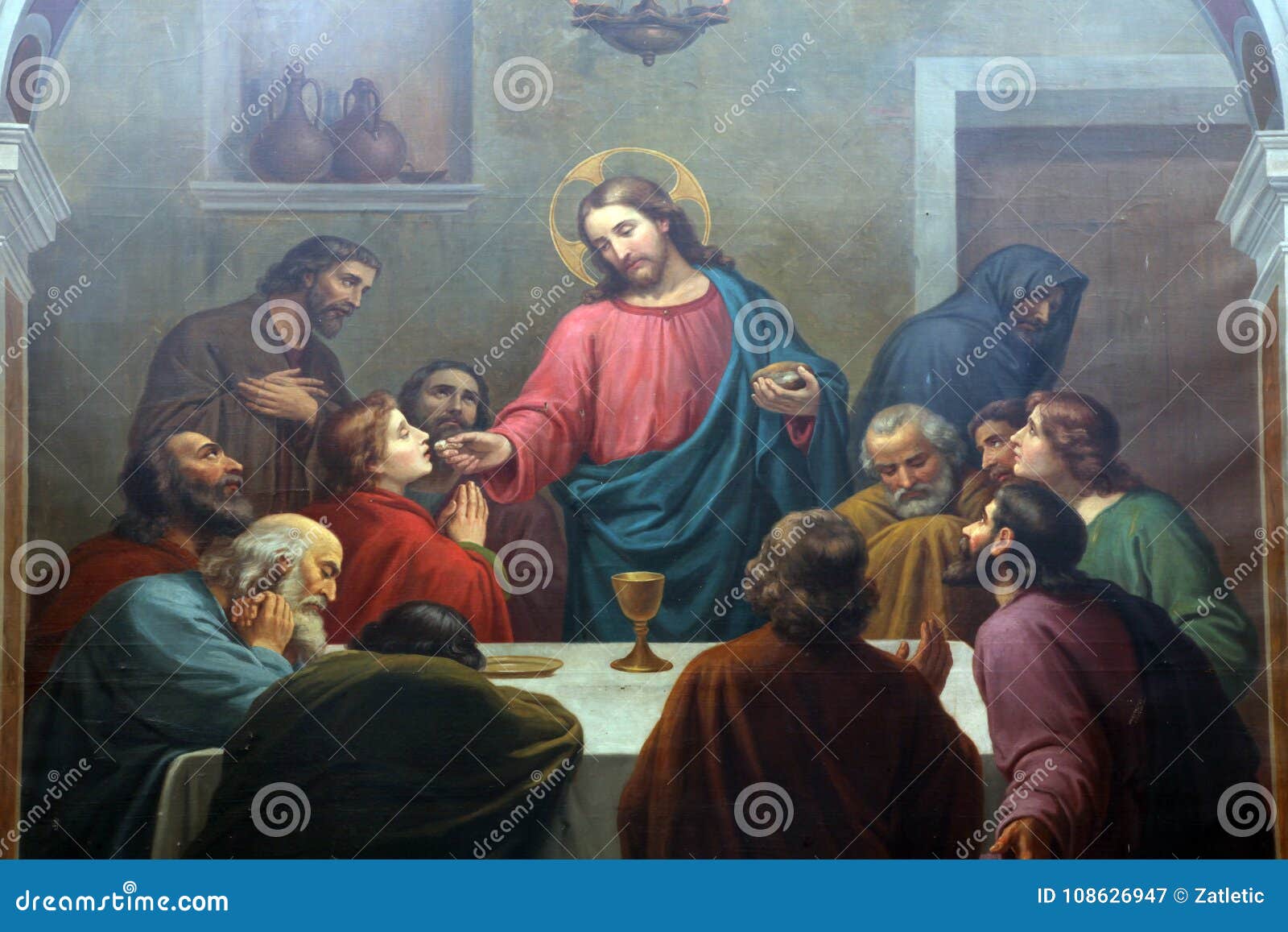 Última ceia fotografia editorial. Imagem de testamento - 108626947