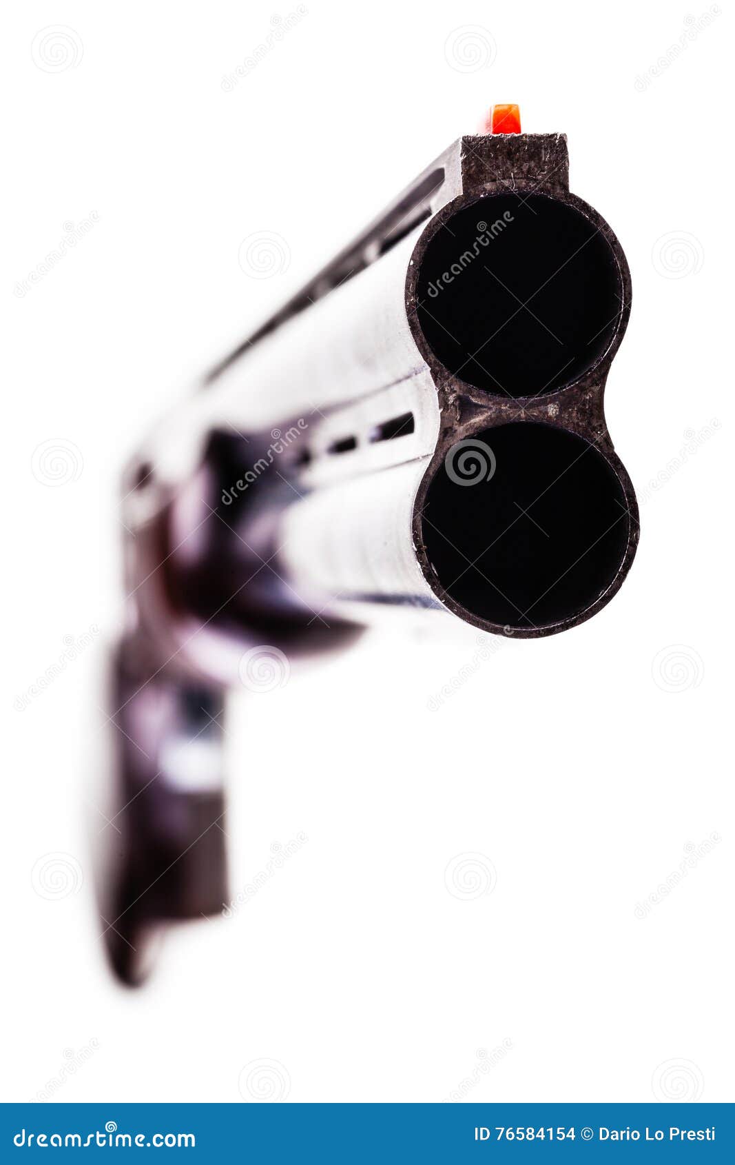 Über-unter Schrotflinte Auf Weiß Stockfoto - Bild von schwarzes, eisen ...