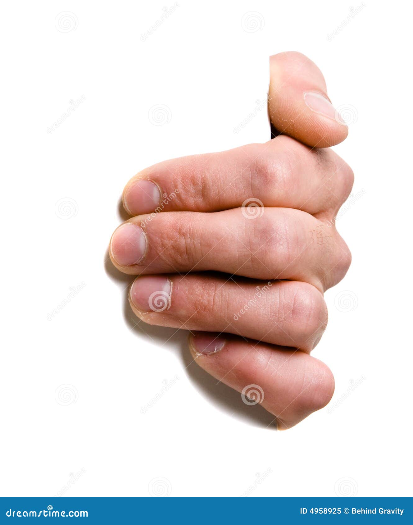 Übergeben Sie Das Anhalten Eines Zeichens Stockbild - Bild von ...